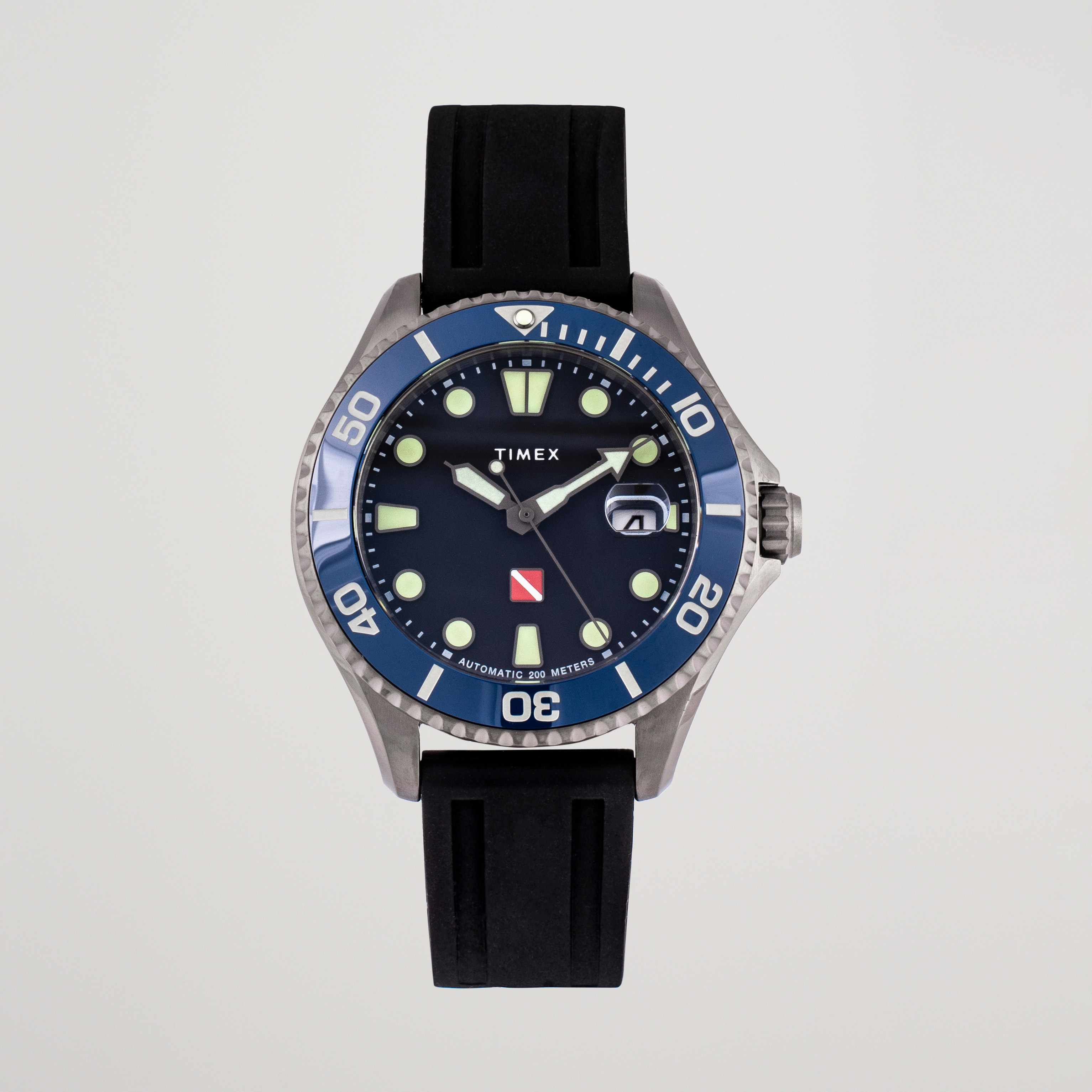 Timex Deep Water Tiburón Automatic 44mm Black Dial at CareOfCarl.com