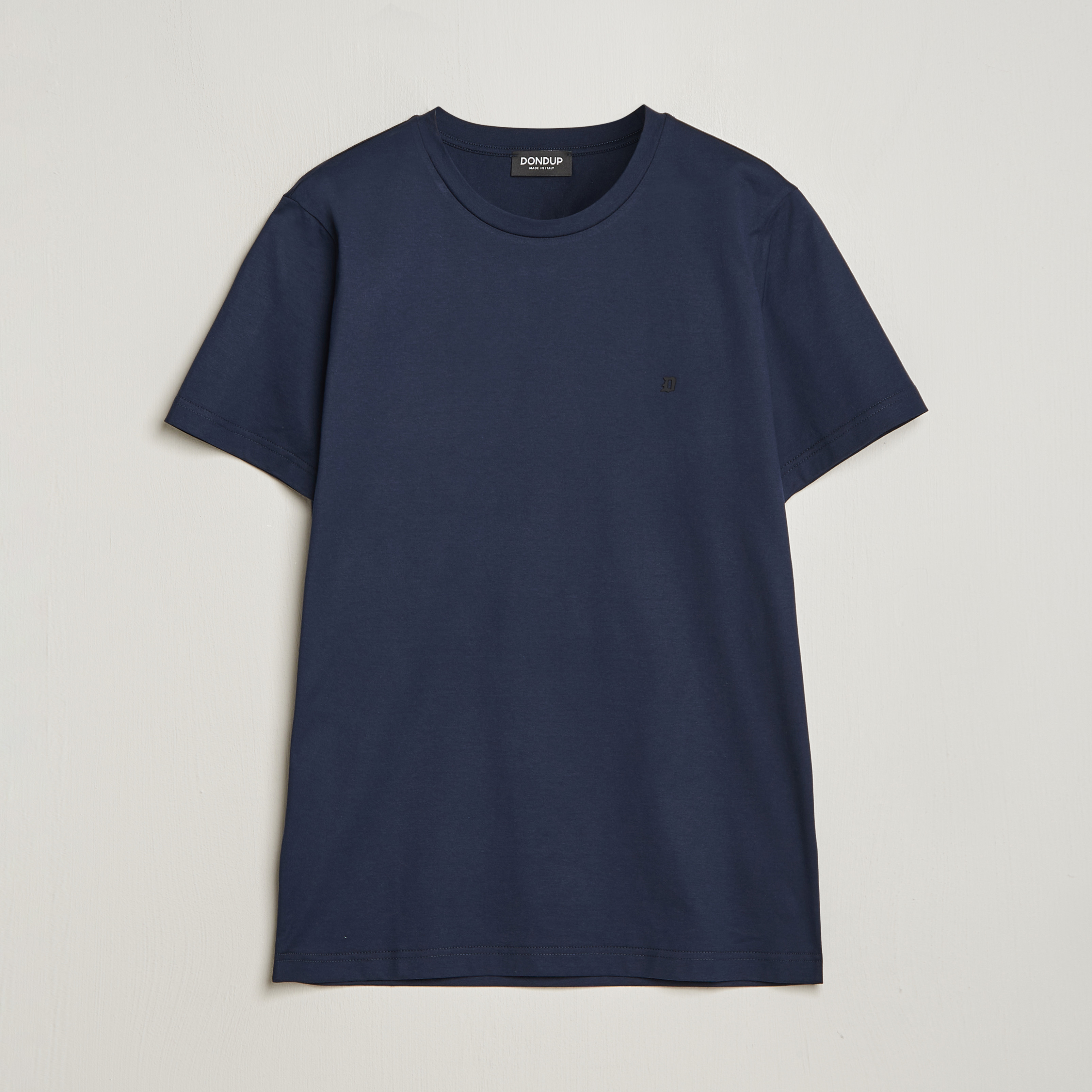 Dondup Logo Crew Neck T-Shirt Navy at CareOfCarl.com