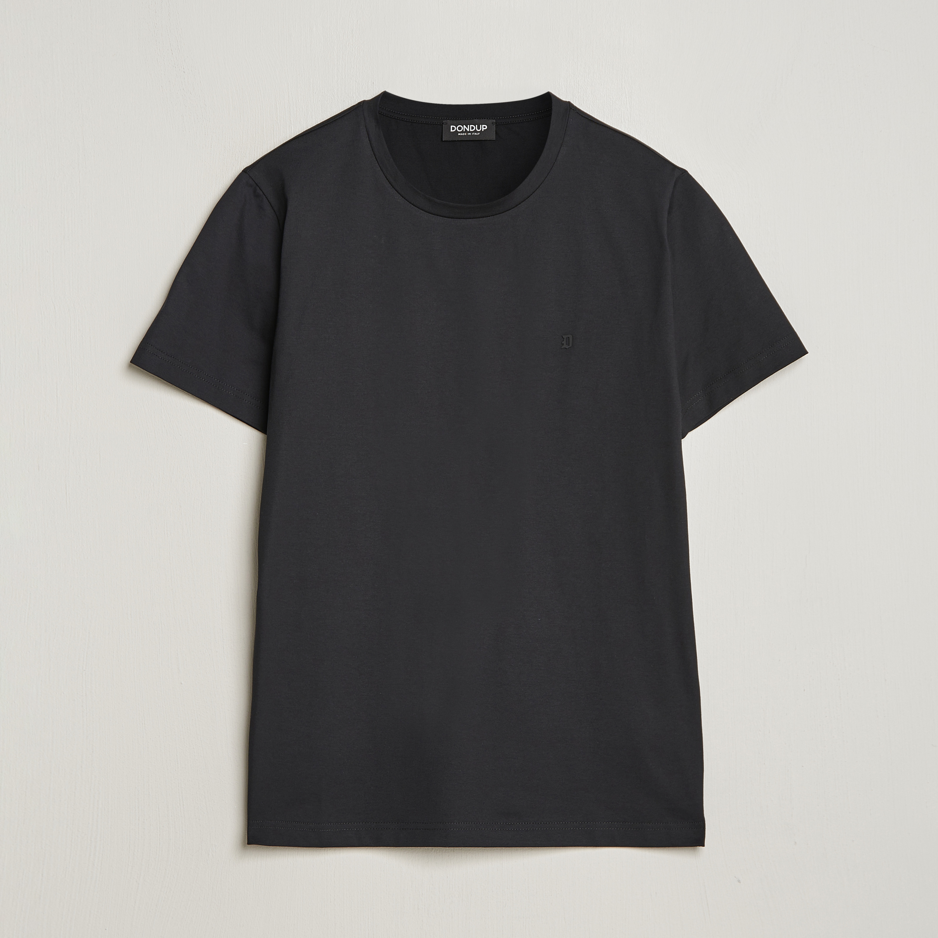 Dondup Logo Crew Neck T-Shirt Black at CareOfCarl.com
