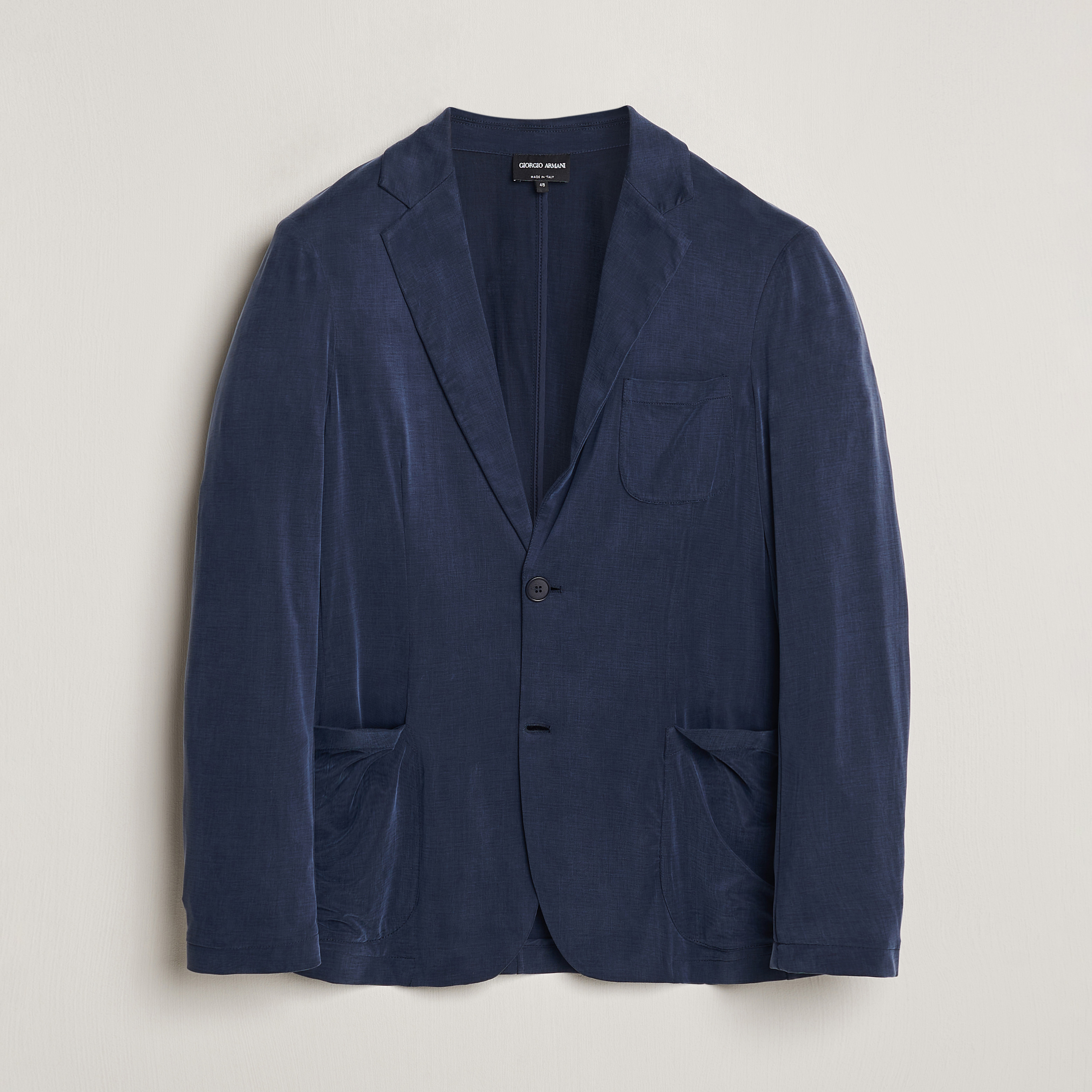 Giorgio Armani Unconstructed Blazer Navy at CareOfCarl.com