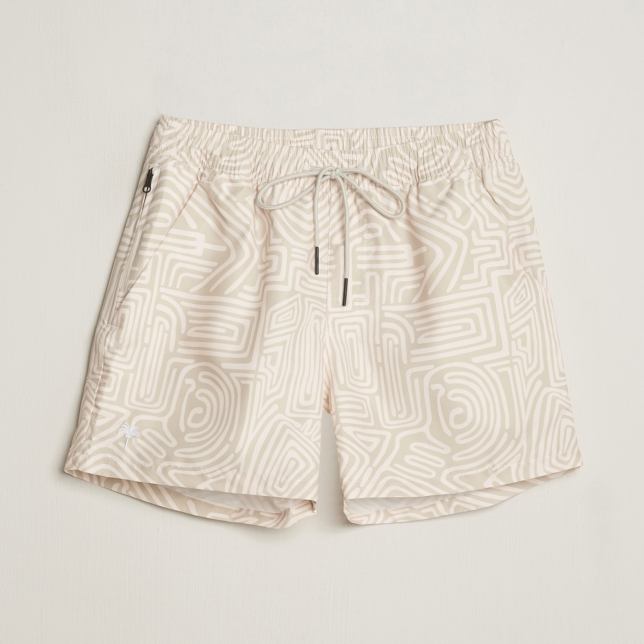 OAS Printed Swimshorts Cream Gondola at CareOfCarl.com