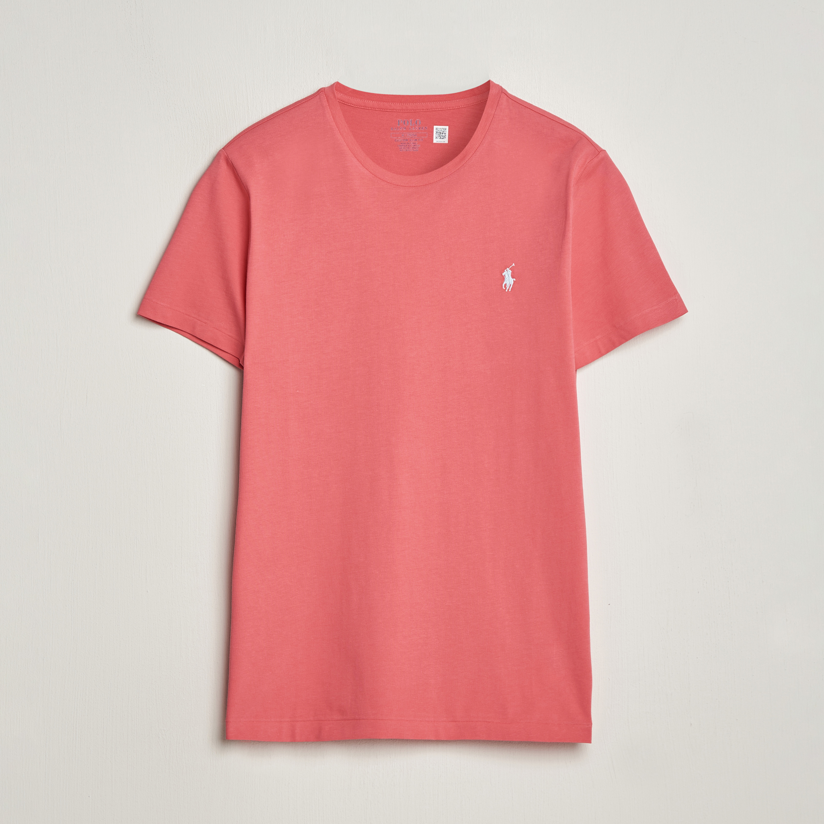 Polo Ralph Lauren Crew Neck T-Shirt Pale Red at CareOfCarl.com