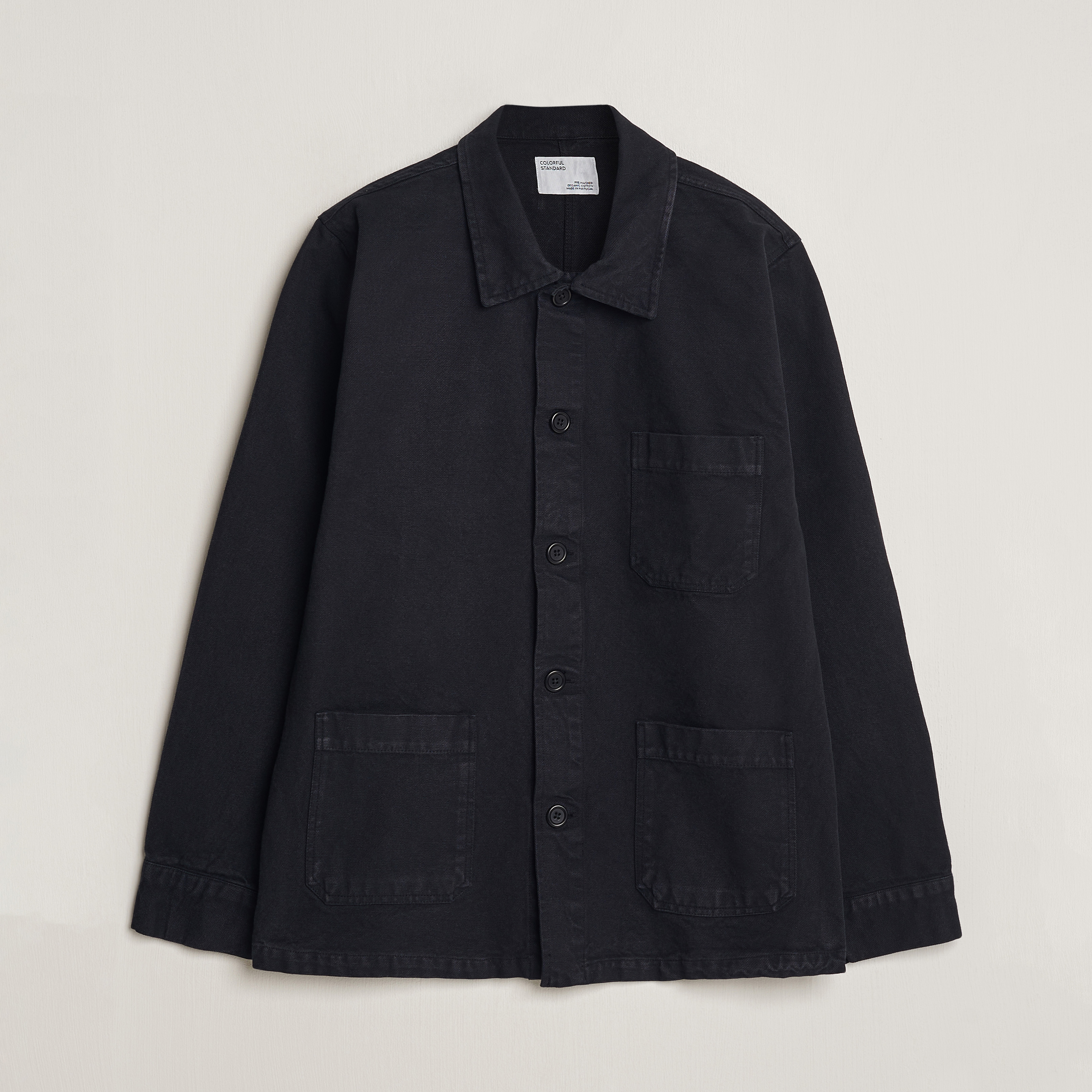 Colorful Standard Organic Workwear Jacket Deep Black at CareOfCarl.com