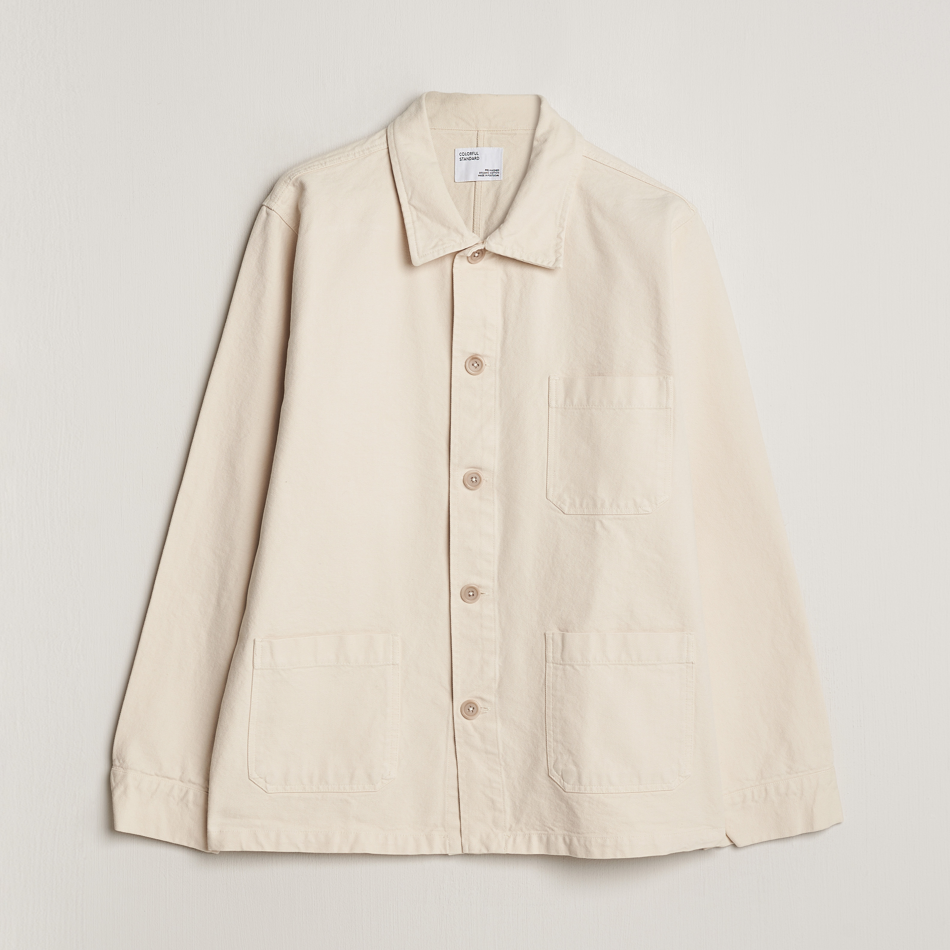 Colorful Standard Organic Workwear Jacket Ivory White at CareOfCarl.com