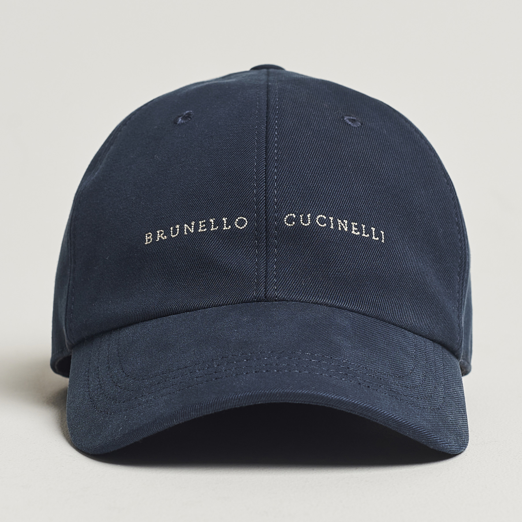 Brunello Cucinelli Cotton Baseball Cap Navy at CareOfCarl.com