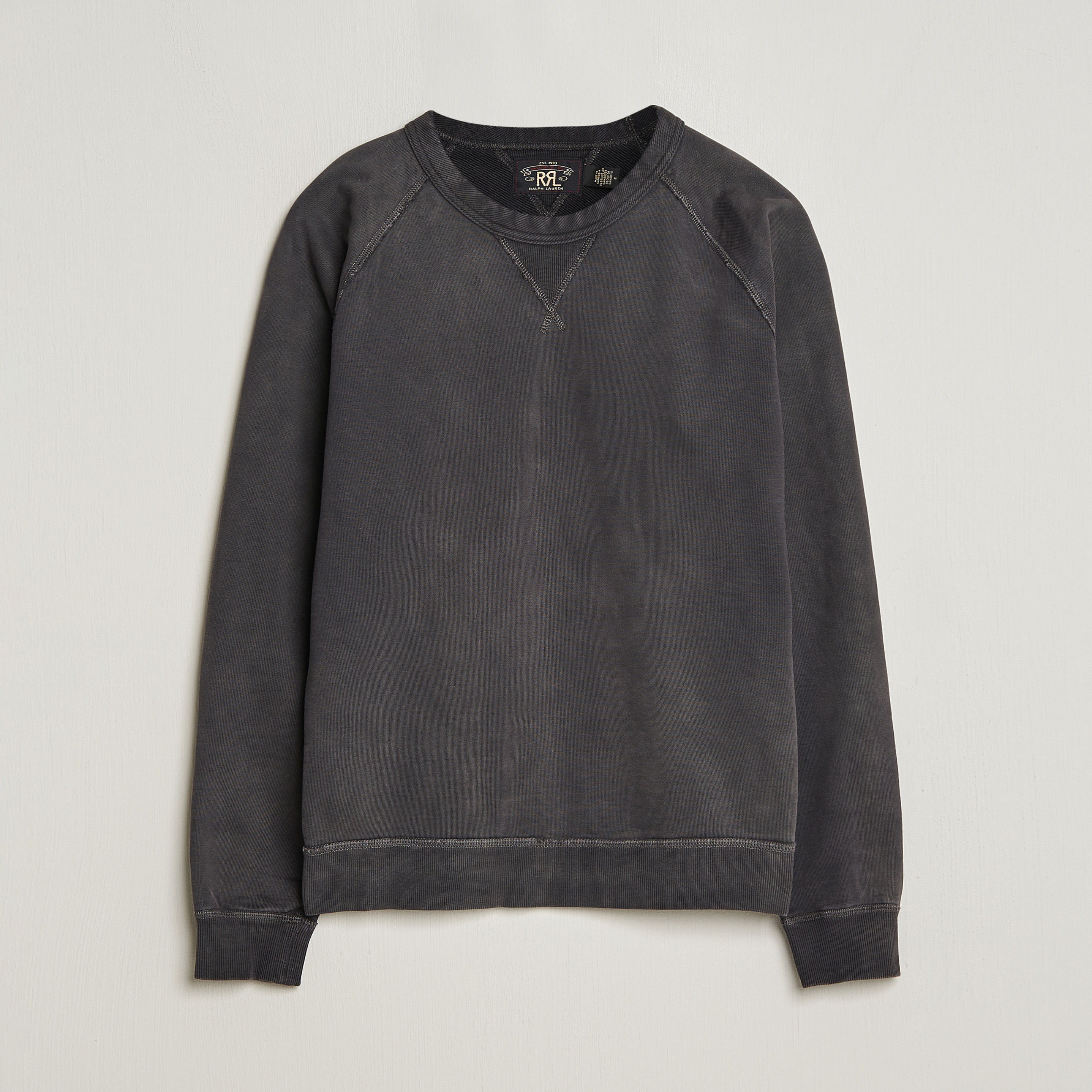 RRL Raglan Sleeve Sweatshirt Black Indigo at CareOfCarl.com