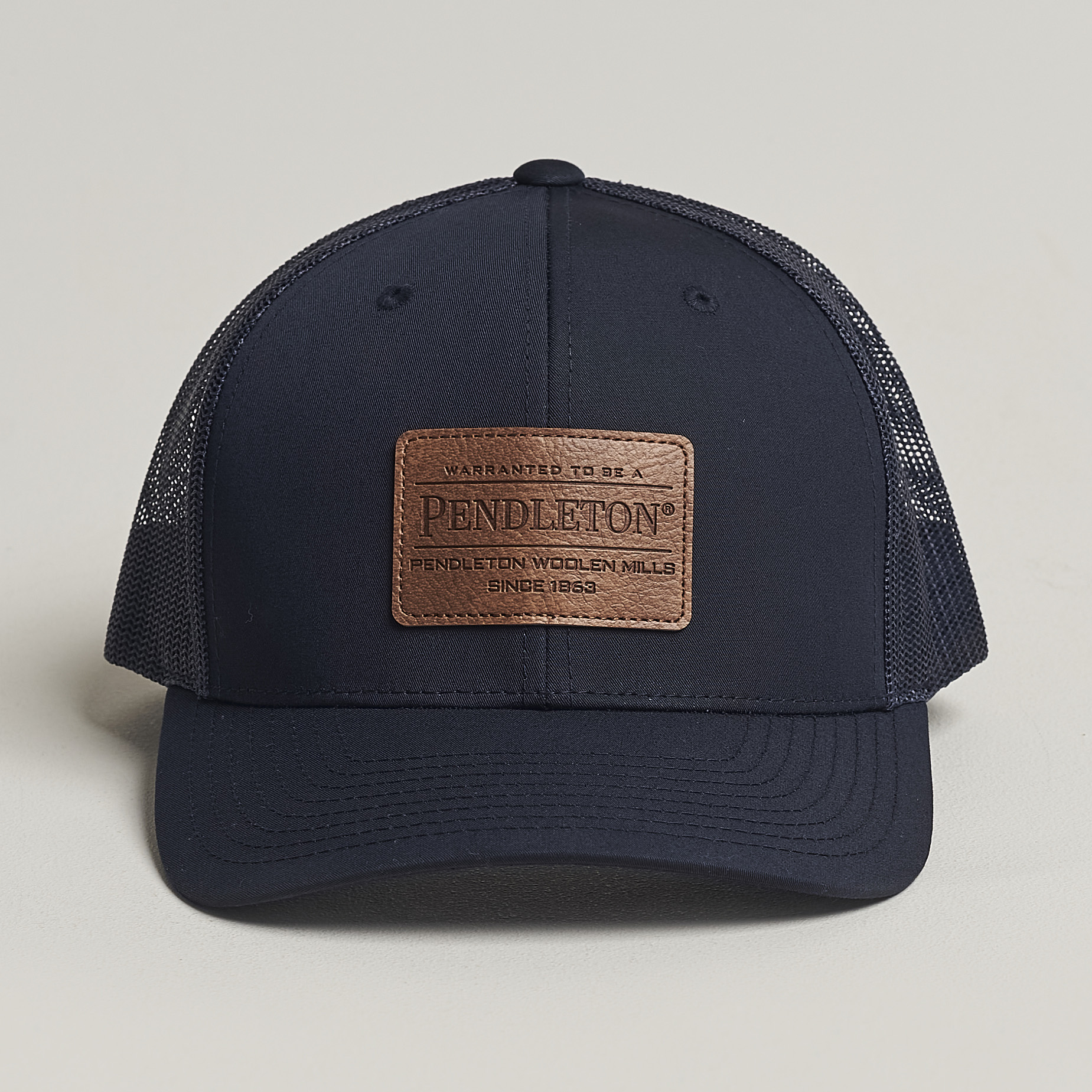 Pendleton Burnished Patch Trucker Cap Navy at CareOfCarl.com