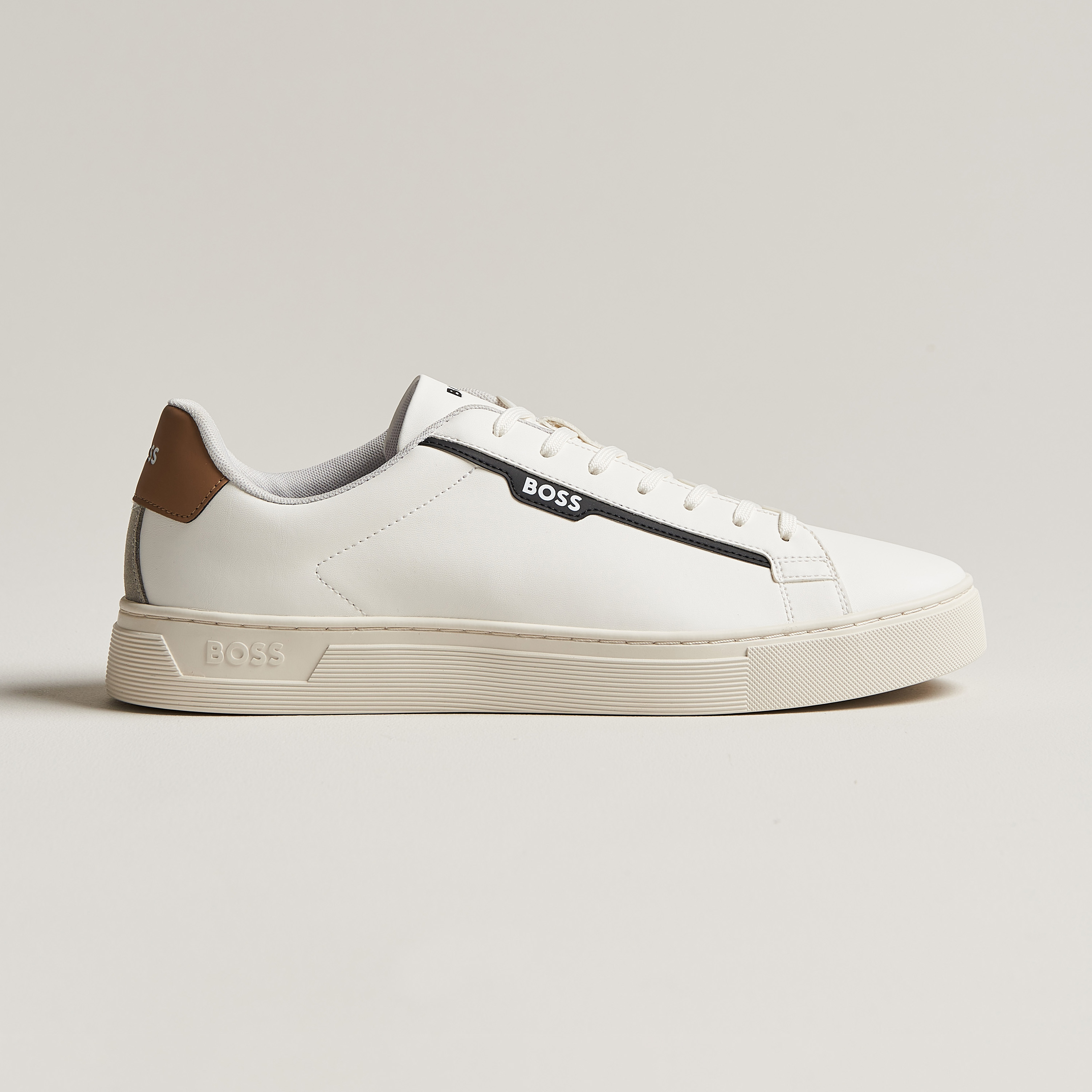 BOSS BLACK Rhys Tenn Sneaker Open White at CareOfCarl.com