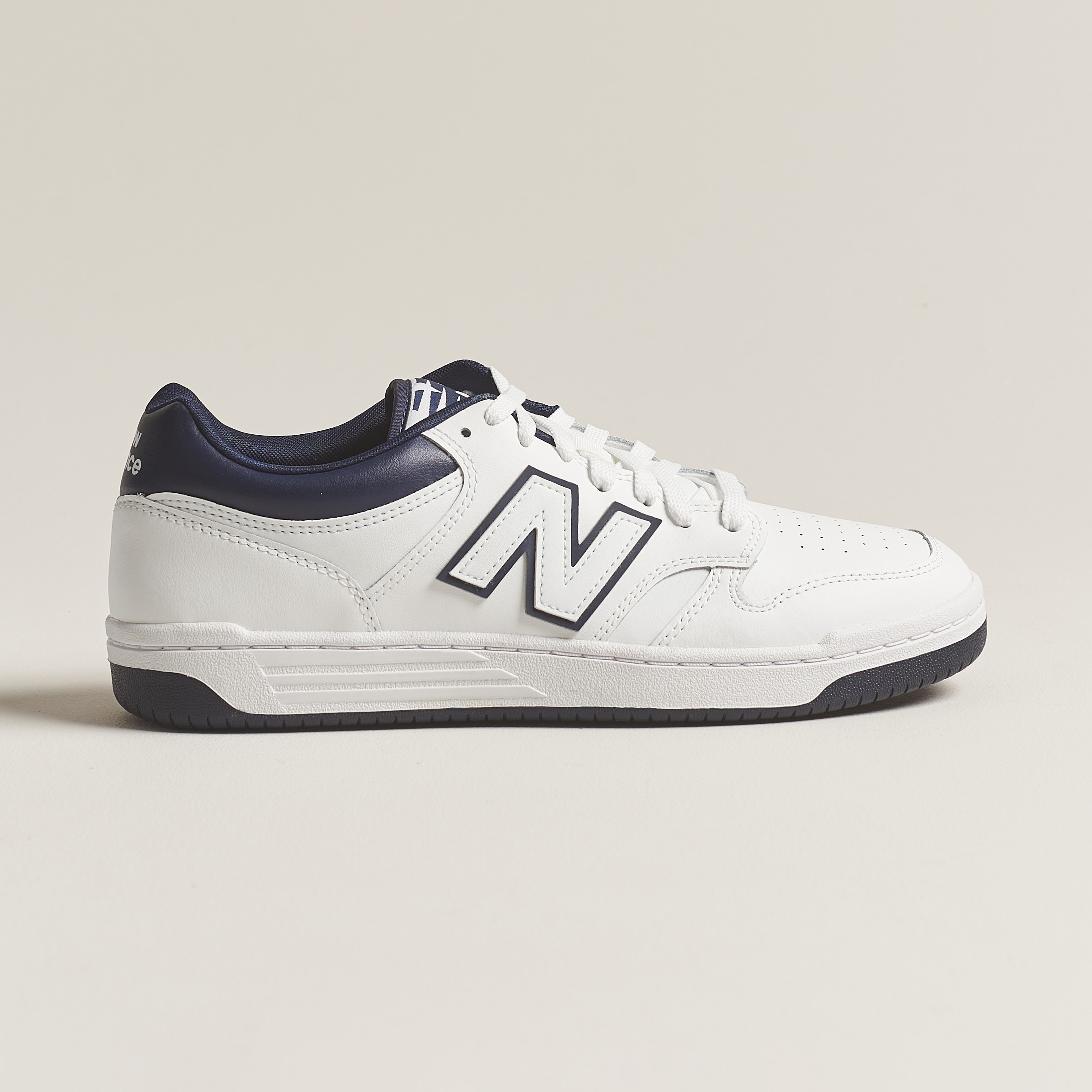 New Balance 480 Sneakers White/Navy at CareOfCarl.com