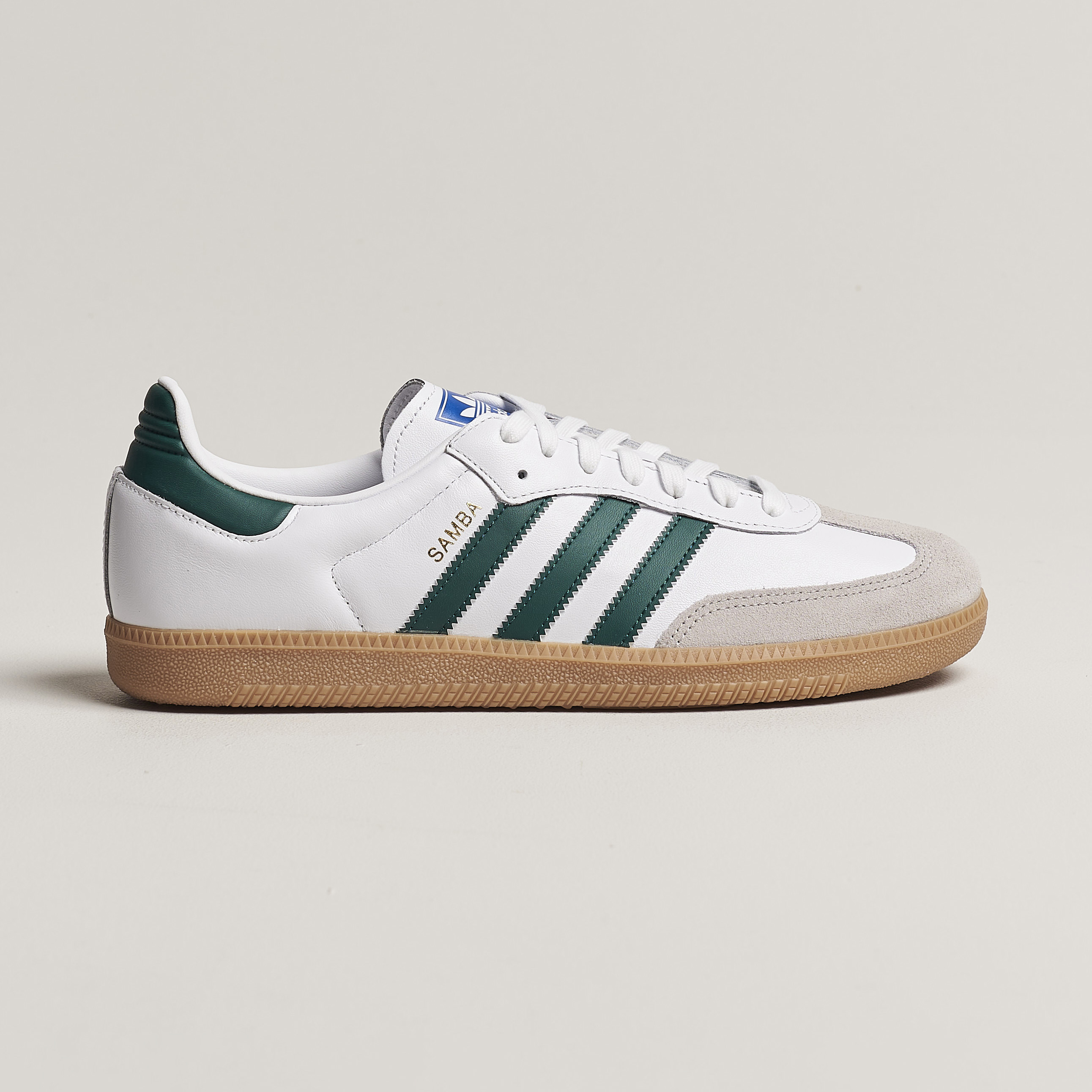 adidas Originals Samba OG Sneaker White/Green at CareOfCarl.com