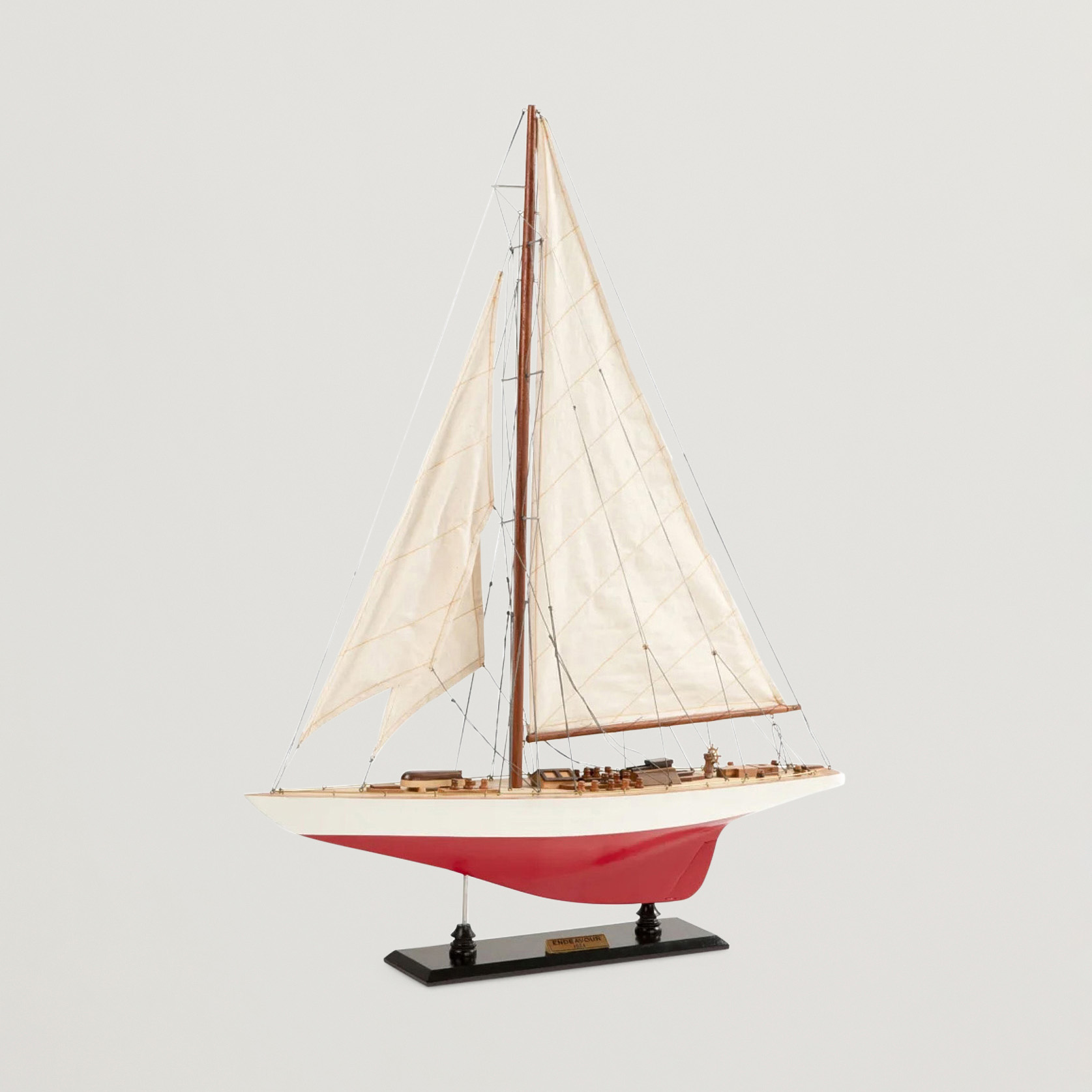 Authentic Models Endeavour Yacht White/Red at CareOfCarl.com