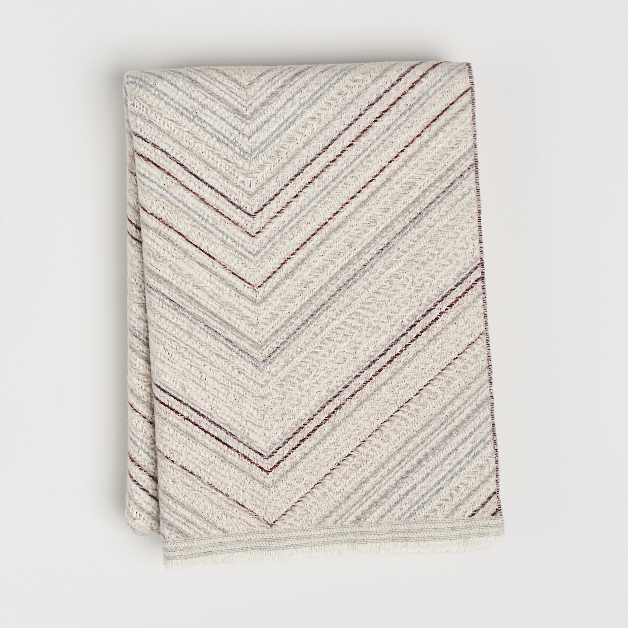 Missoni Home Catullo Wool Throw 130x190cm Beige at CareOfCarl.com