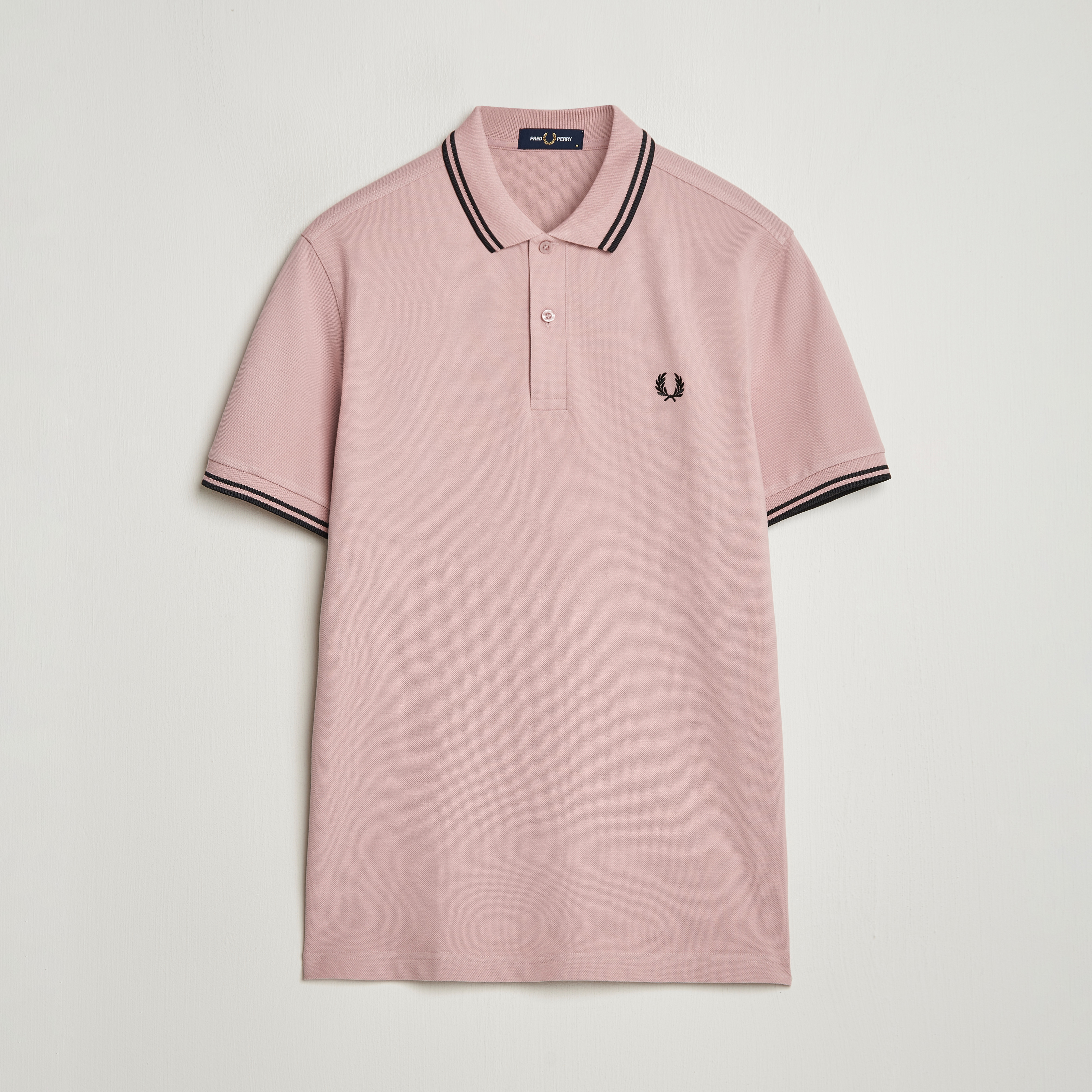 Fred Perry Twin Tipped Polo Shirt Dusty Rose Pink at CareOfCarl.com