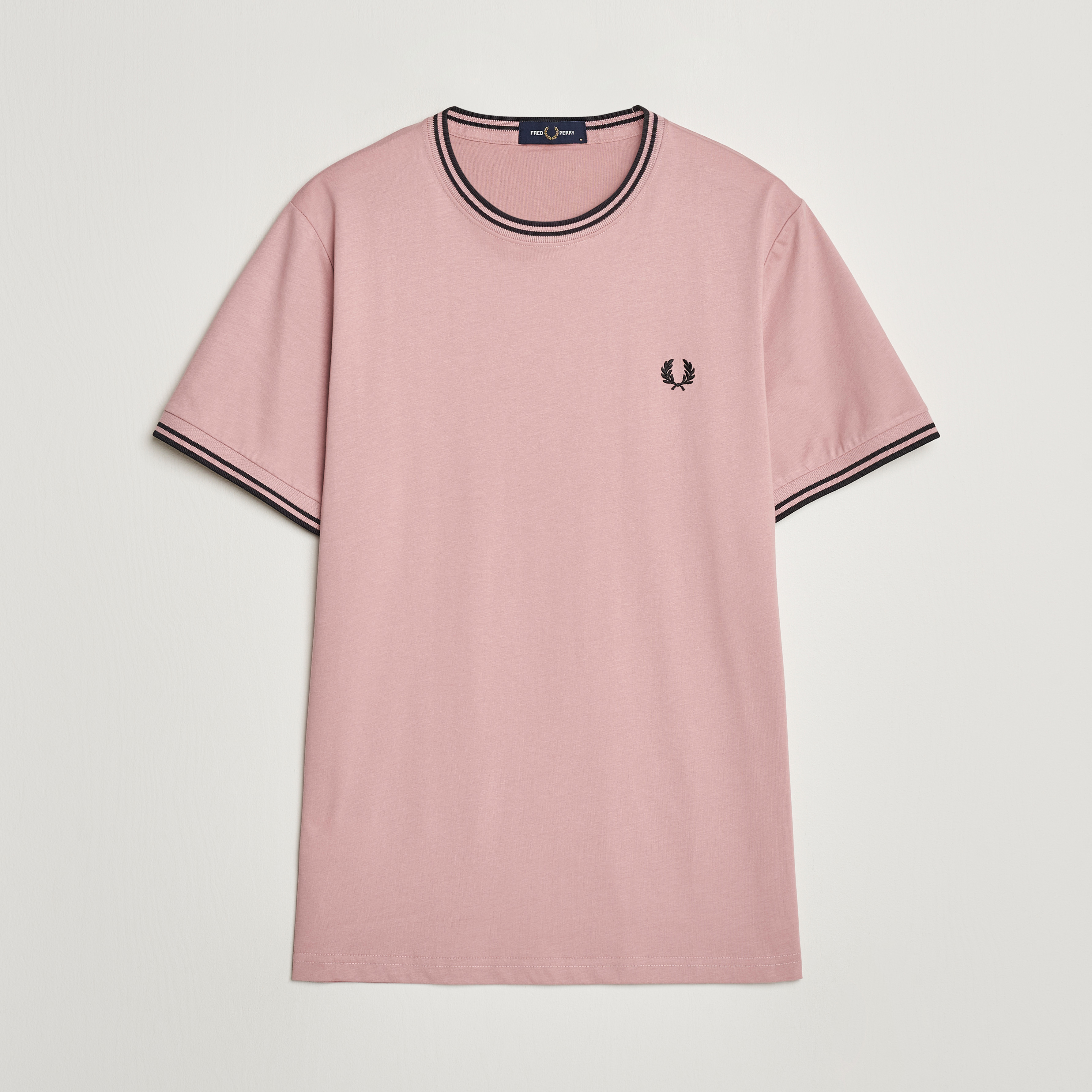 Fred Perry Twin Tipped T-Shirt Dusty Rose Pink at CareOfCarl.com