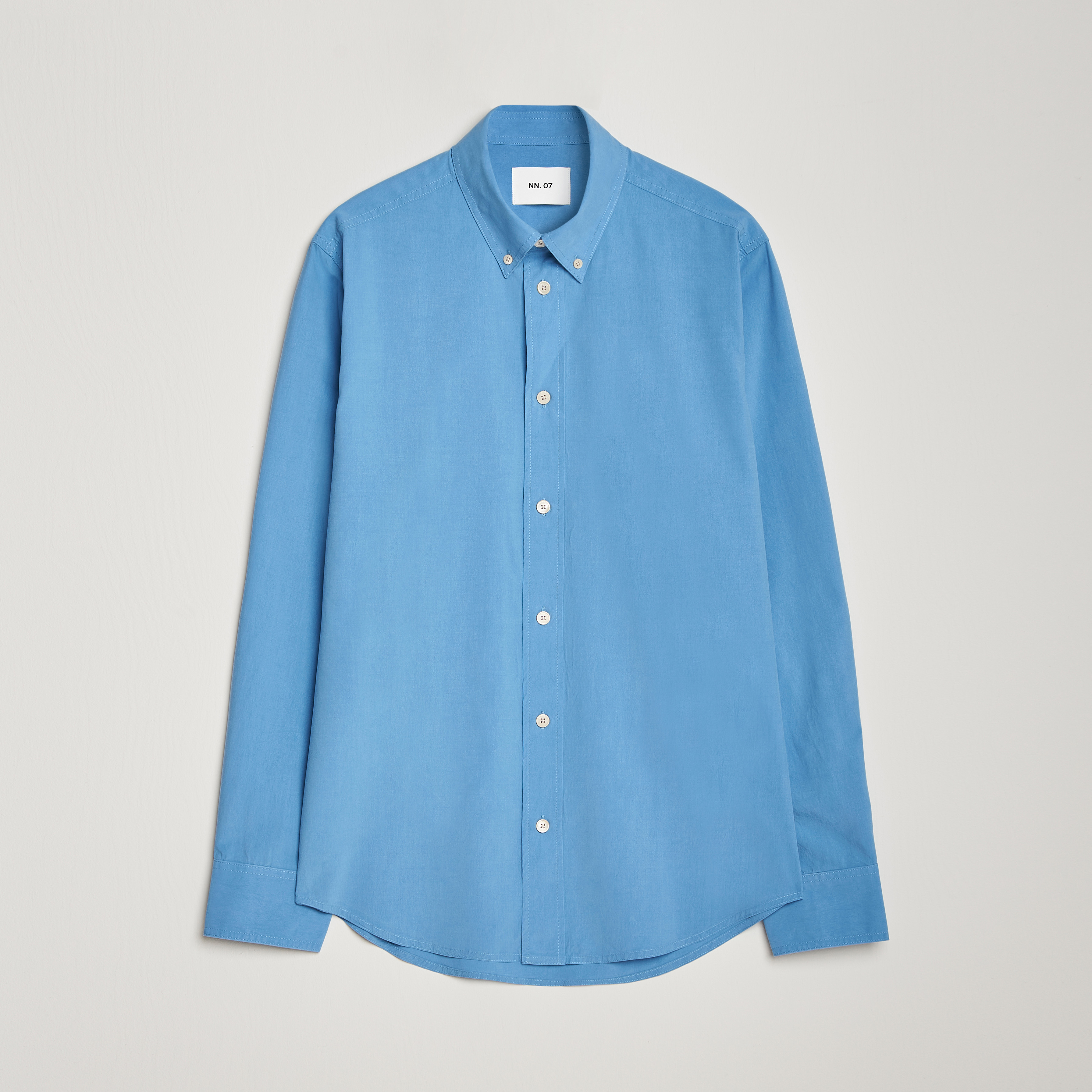 NN07 Colby Lyocell/Cotton Button Down Shirt Blue Jasper at CareOfCarl.com