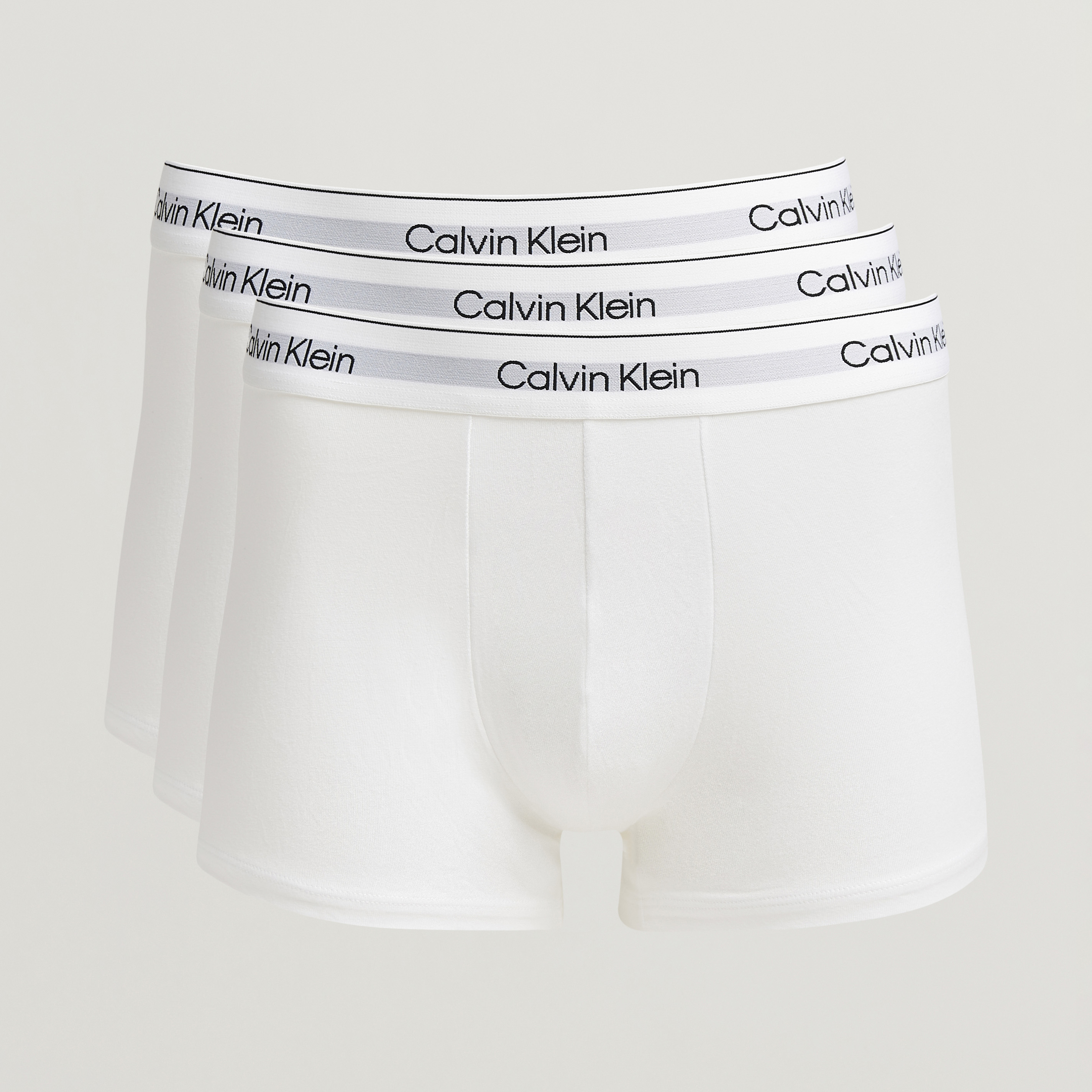 Calvin Klein 3-Pack Icon Cotton Stretch Trunk White at CareOfCarl.com
