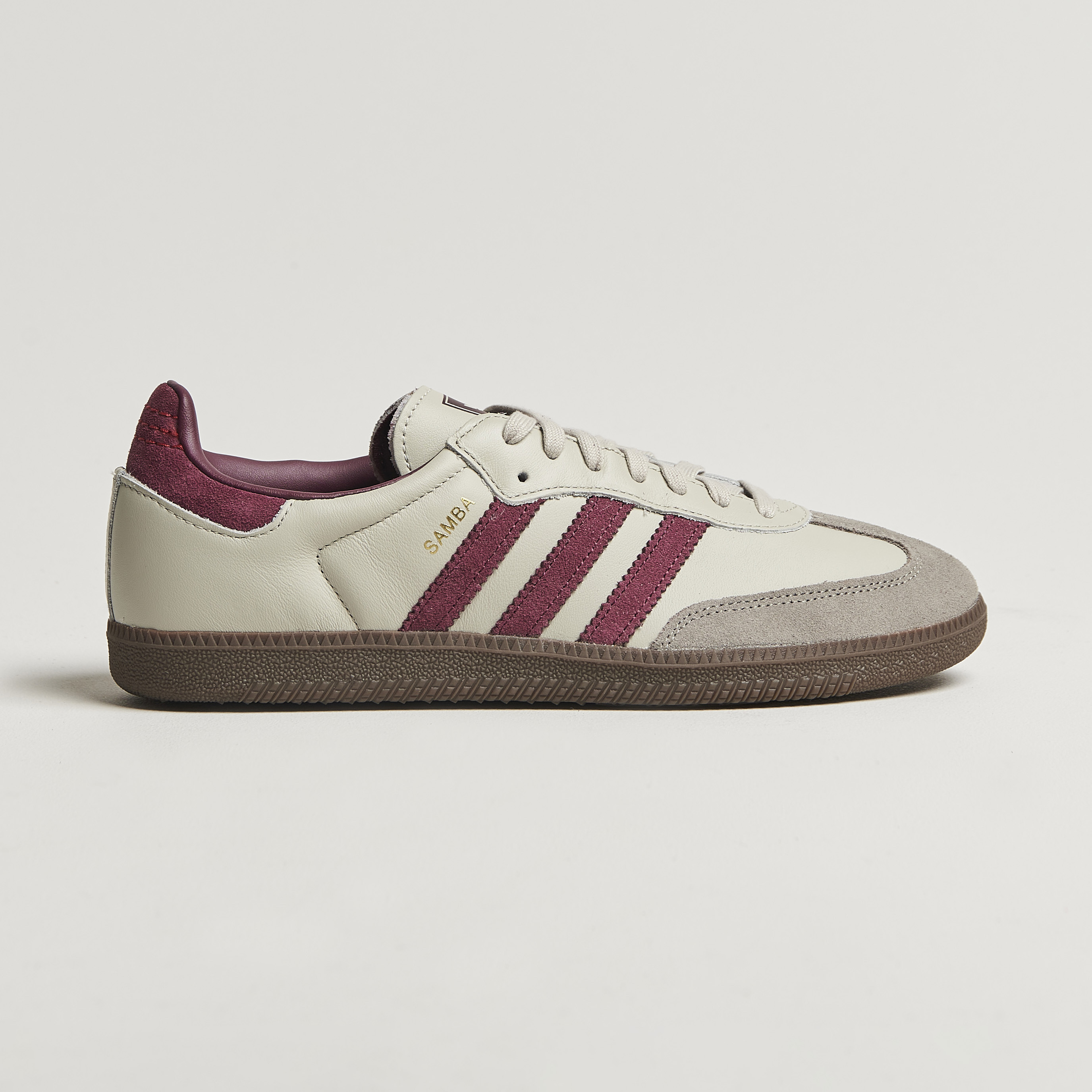adidas Originals Samba Original Sneaker Beige/Wine at CareOfCarl.com