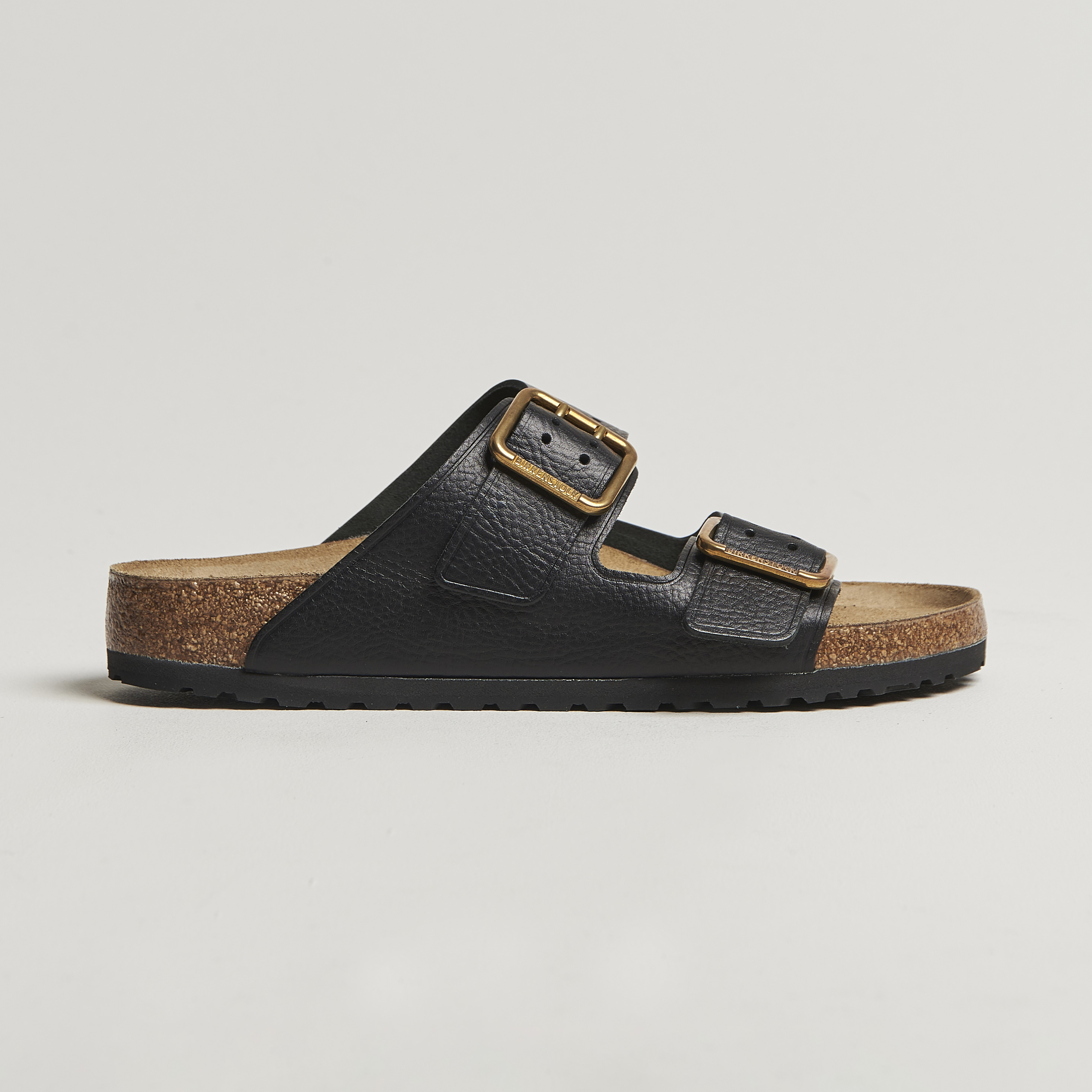 BIRKENSTOCK Arizona Bold Black Leather at CareOfCarl.com