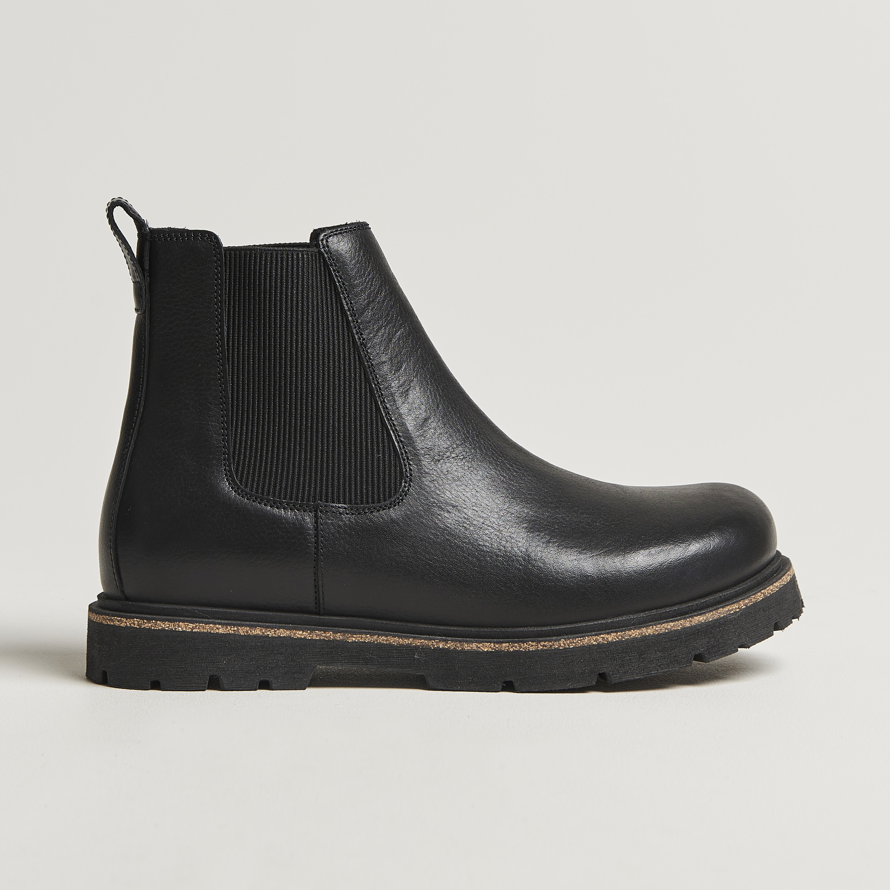 BIRKENSTOCK Highwood Chelsea Boot Black Leather at CareOfCarl.com