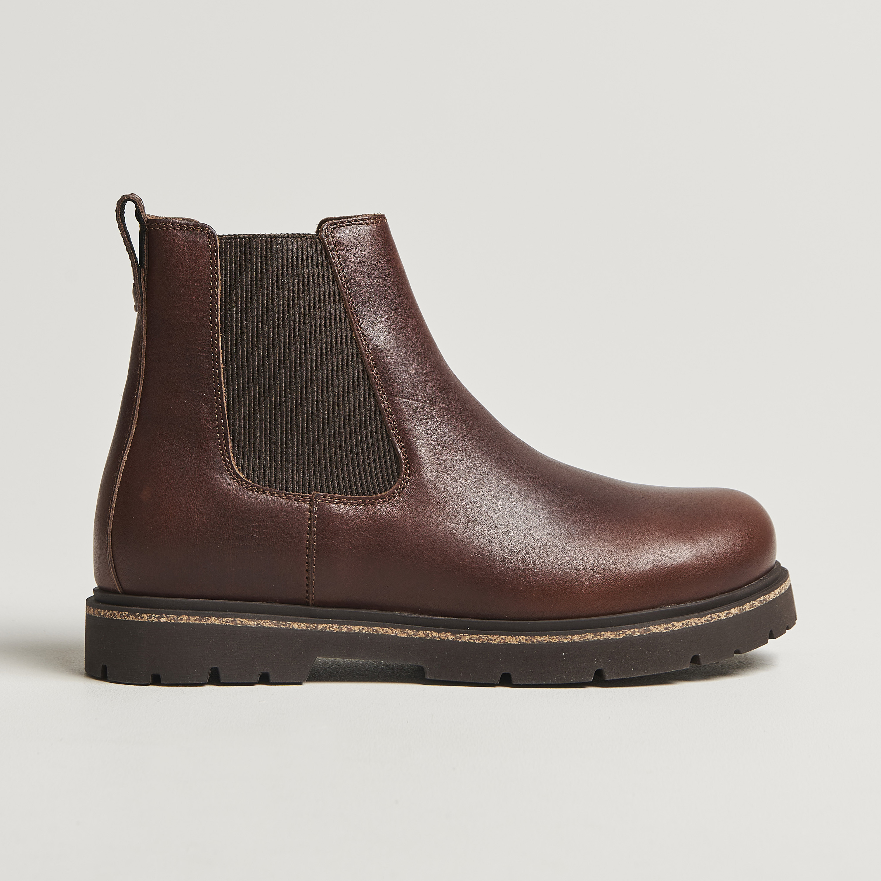 BIRKENSTOCK Highwood Chelsea Boot Chocolate Leather at CareOfCarl.com