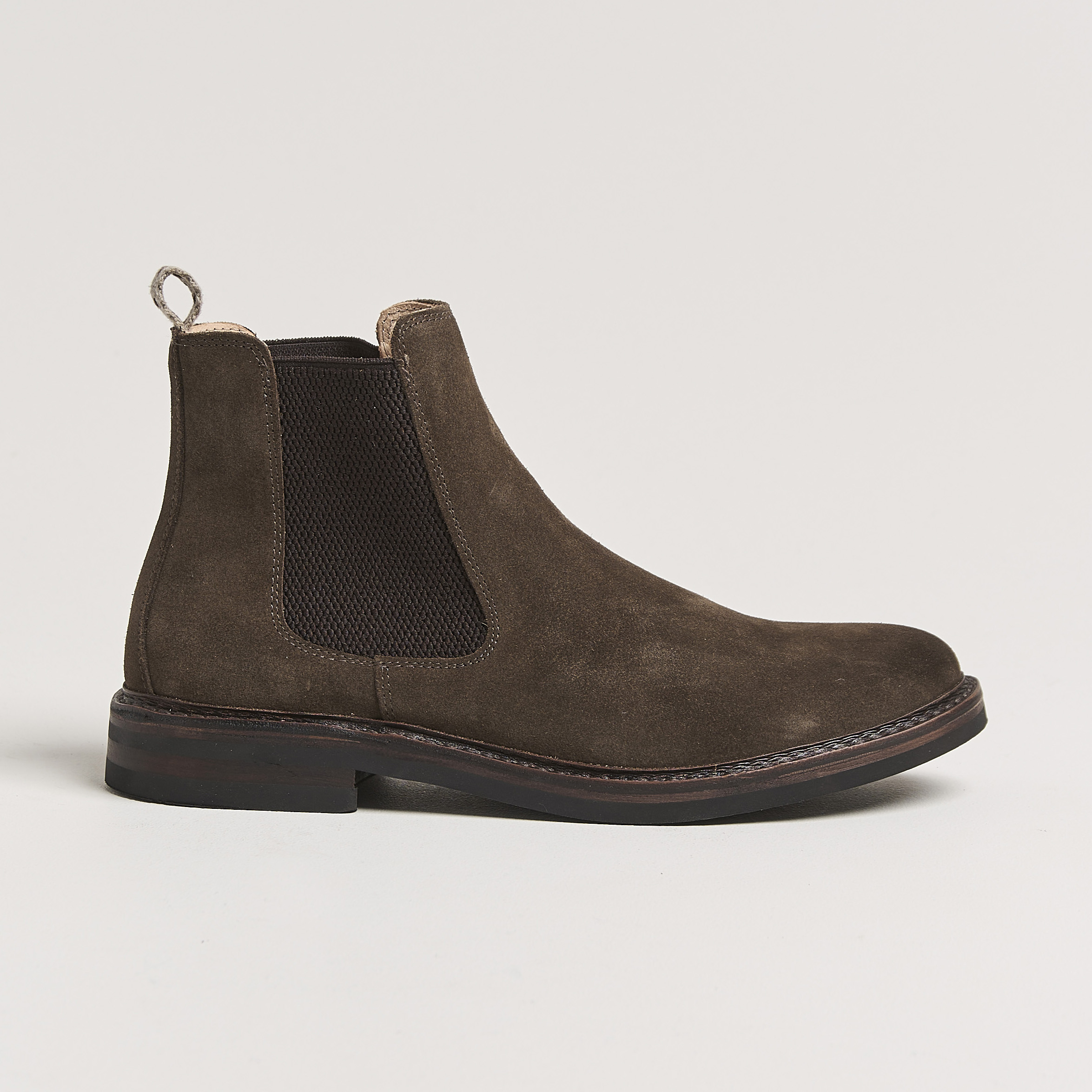 Astorflex Bitflex Dainite Chelsea Boot Dark Brown Suede at CareOfCarl.com