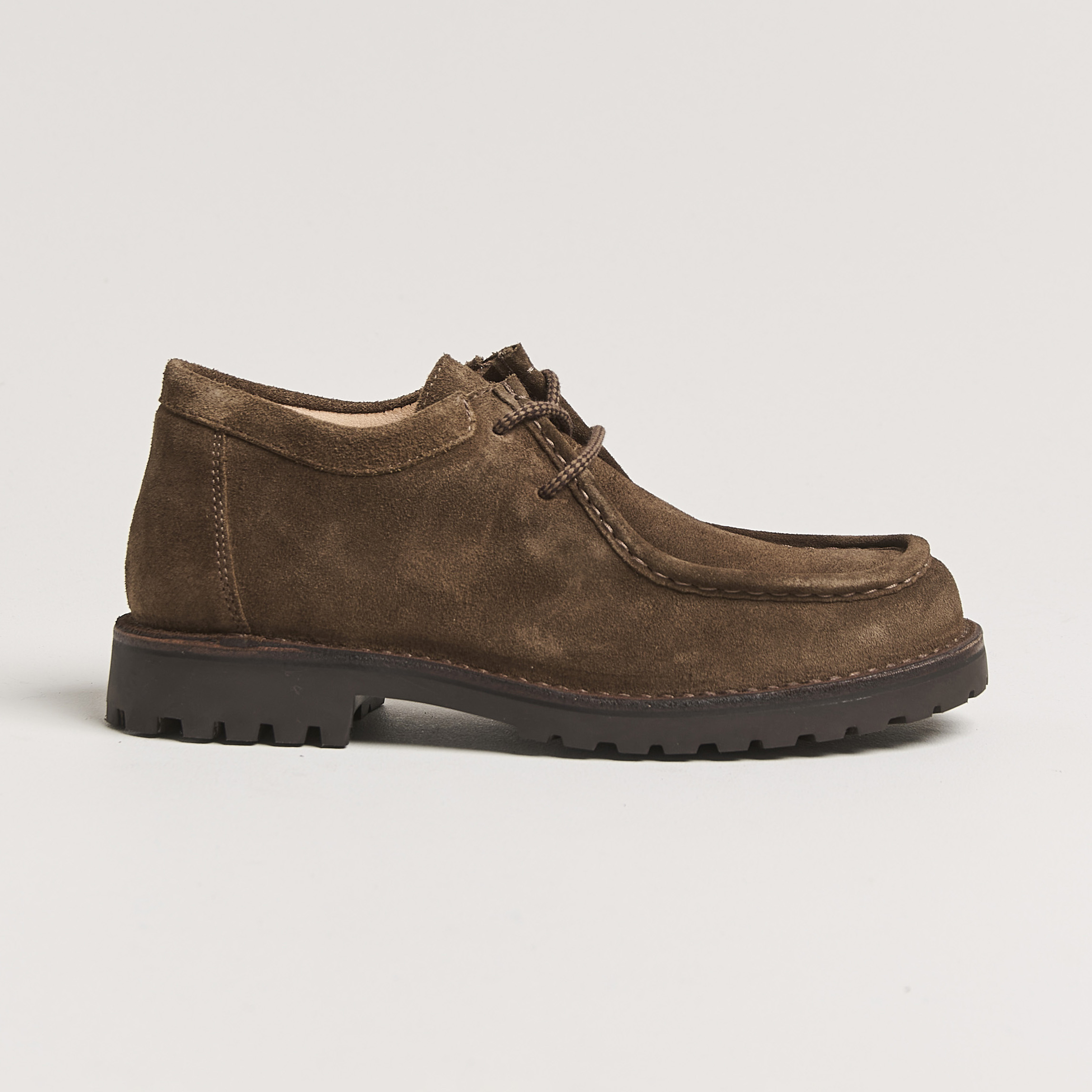 Astorflex Beenflex Rubber Sole Shoe Dark Khaki Suede at CareOfCarl.com