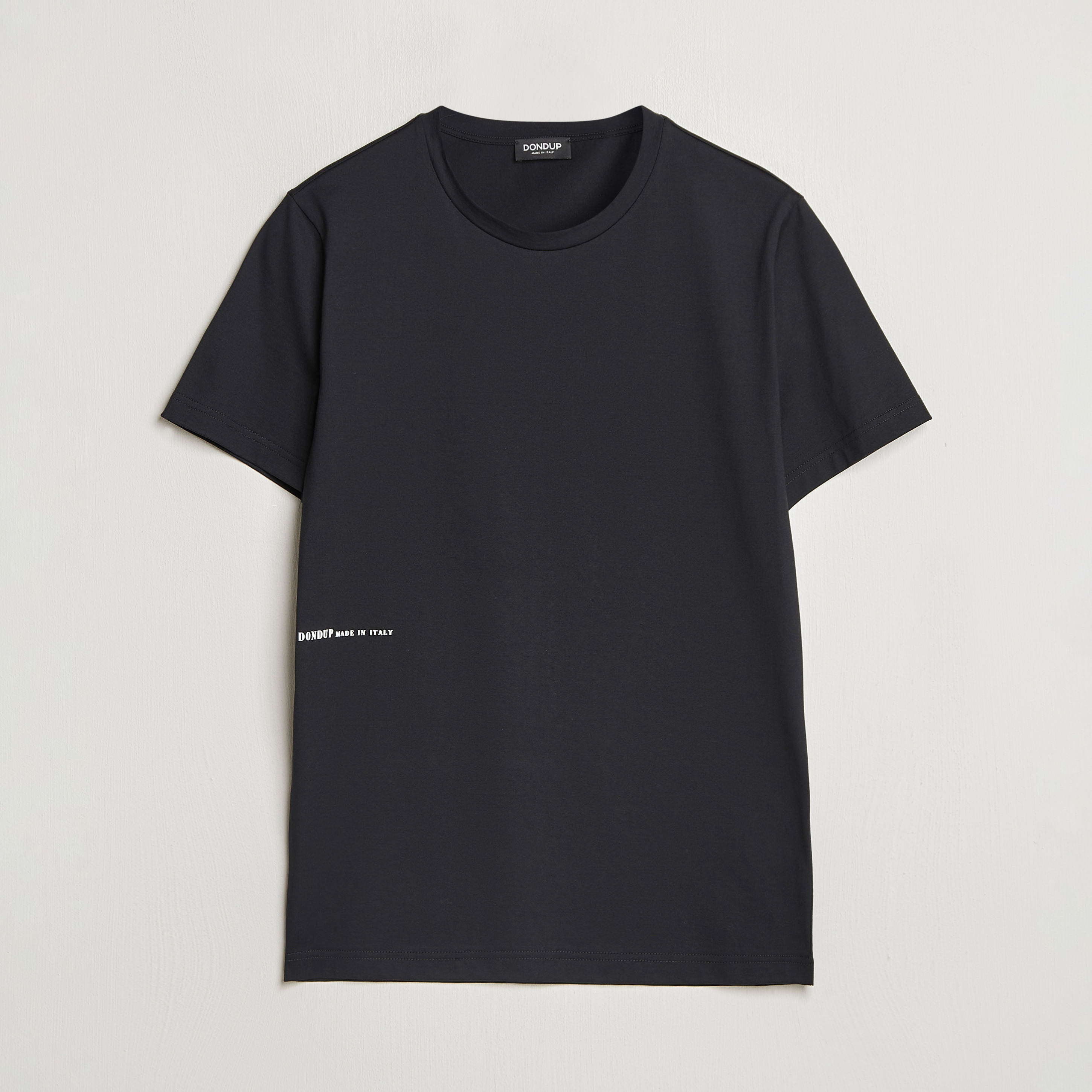 Dondup Logo Crew Neck T-Shirt Black at CareOfCarl.com