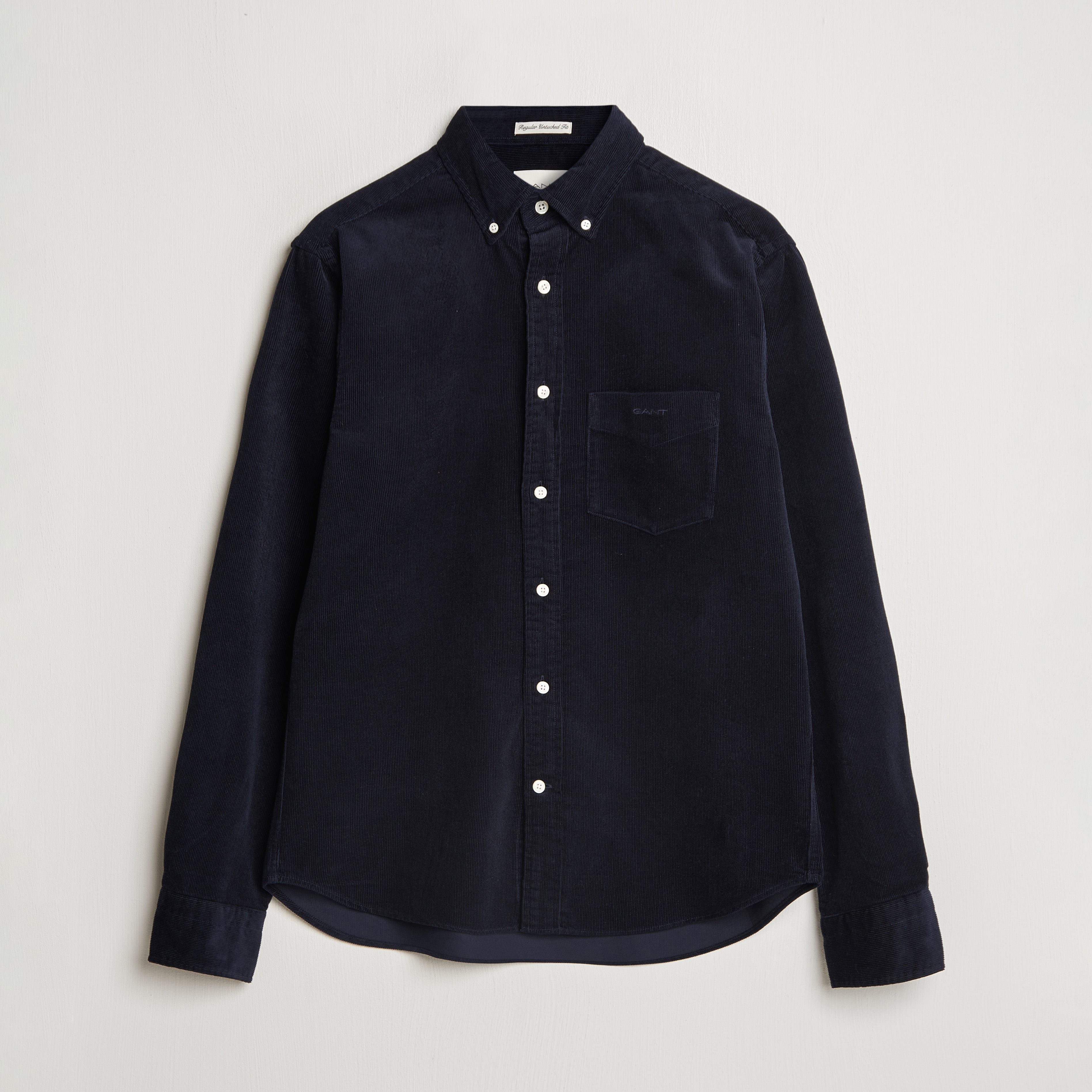 GANT Regular Fit Corduroy Shirt Evening Blue at CareOfCarl.com