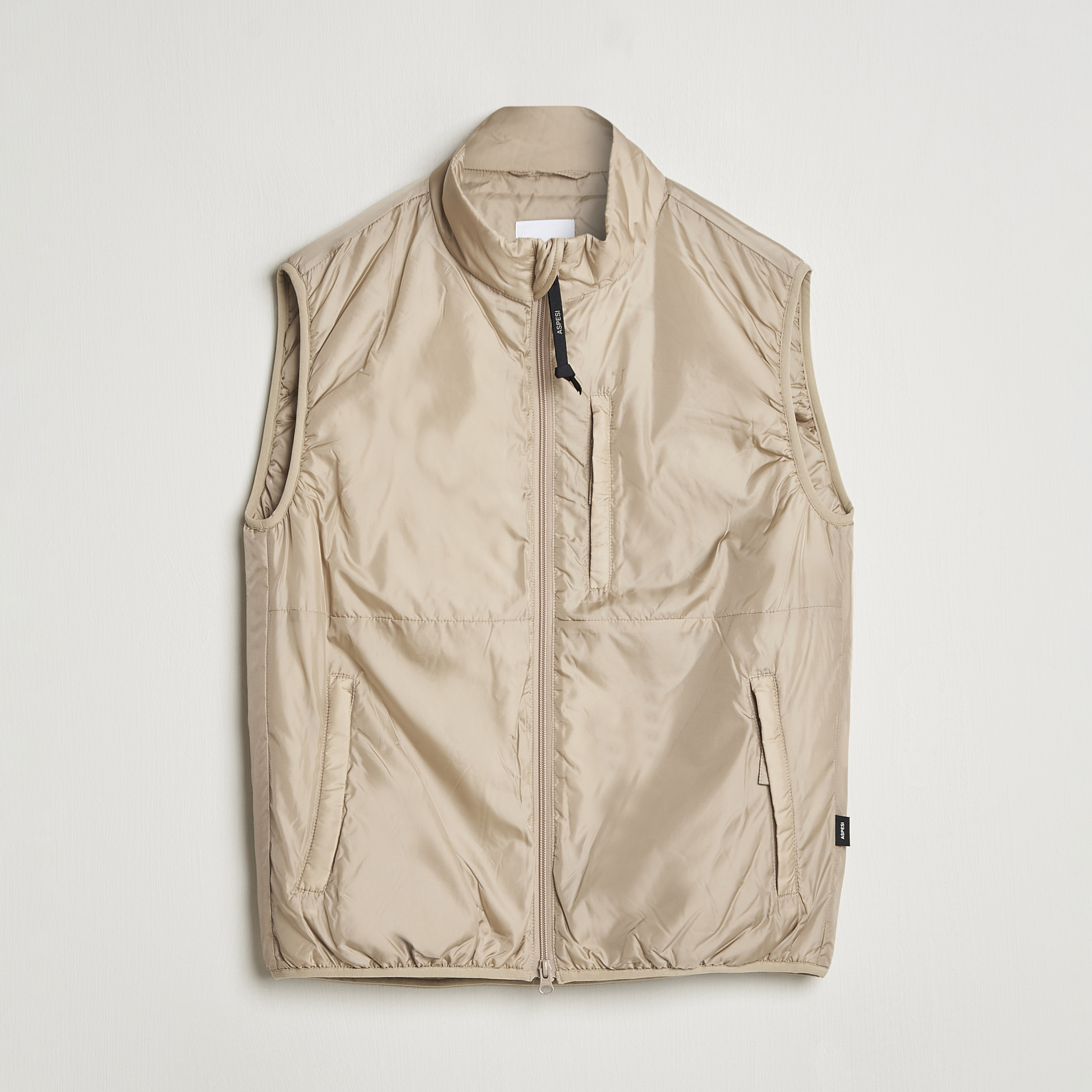 Aspesi Jil Padded Vest Beige at CareOfCarl.com