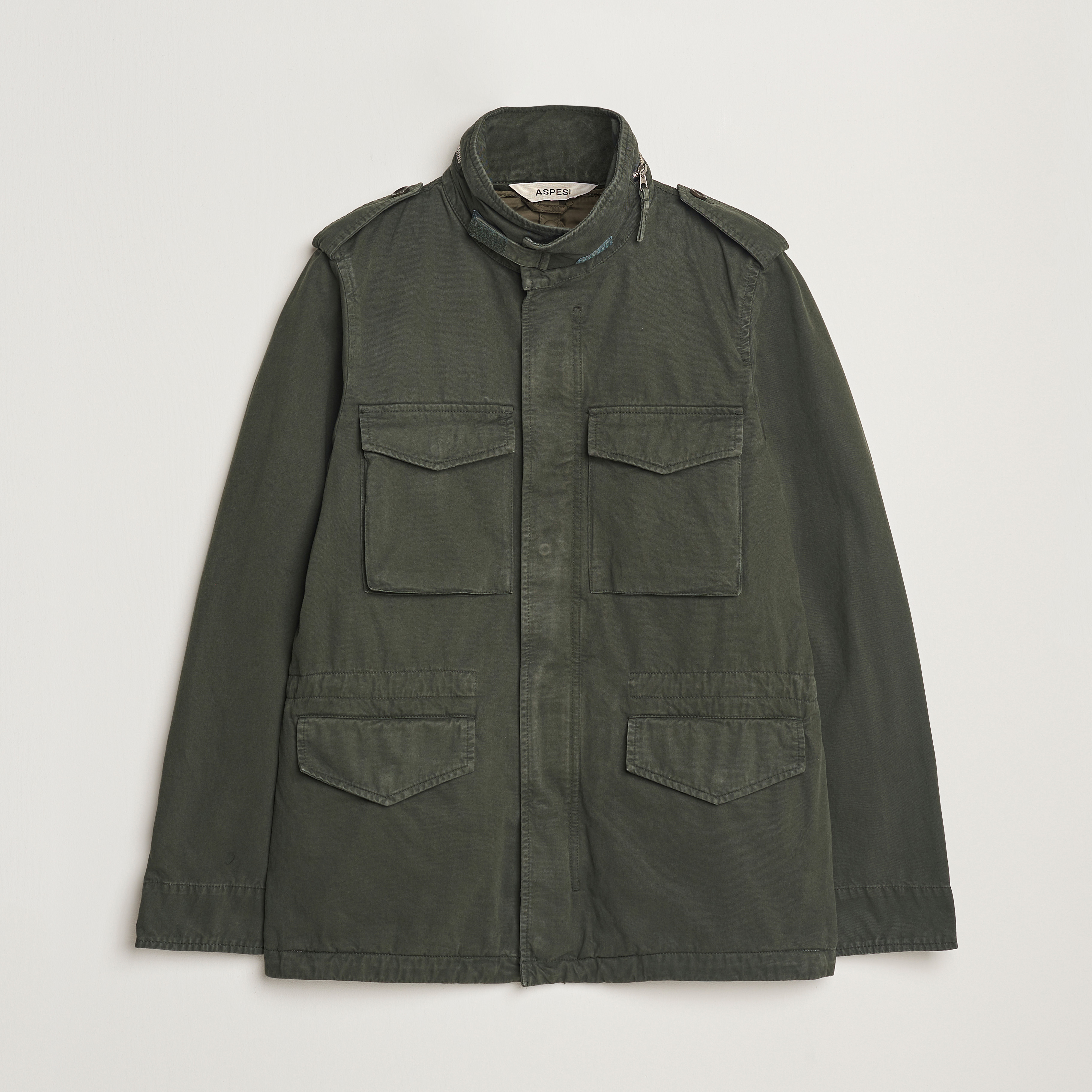 Aspesi Lined Cotton Field Jacket Military at CareOfCarl.com