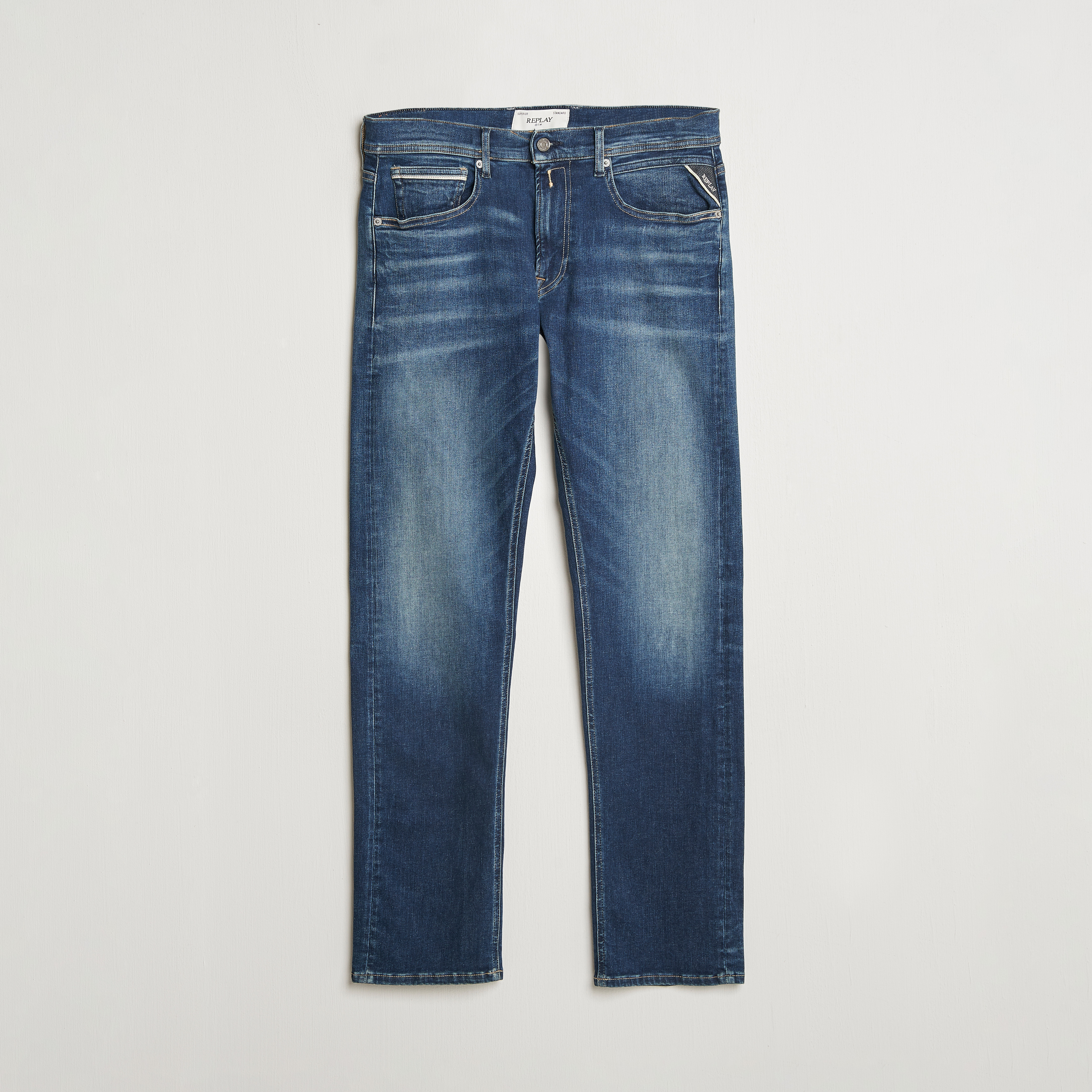 Replay Grover Hyperflex Dust Jeans Dark Blue at CareOfCarl.com