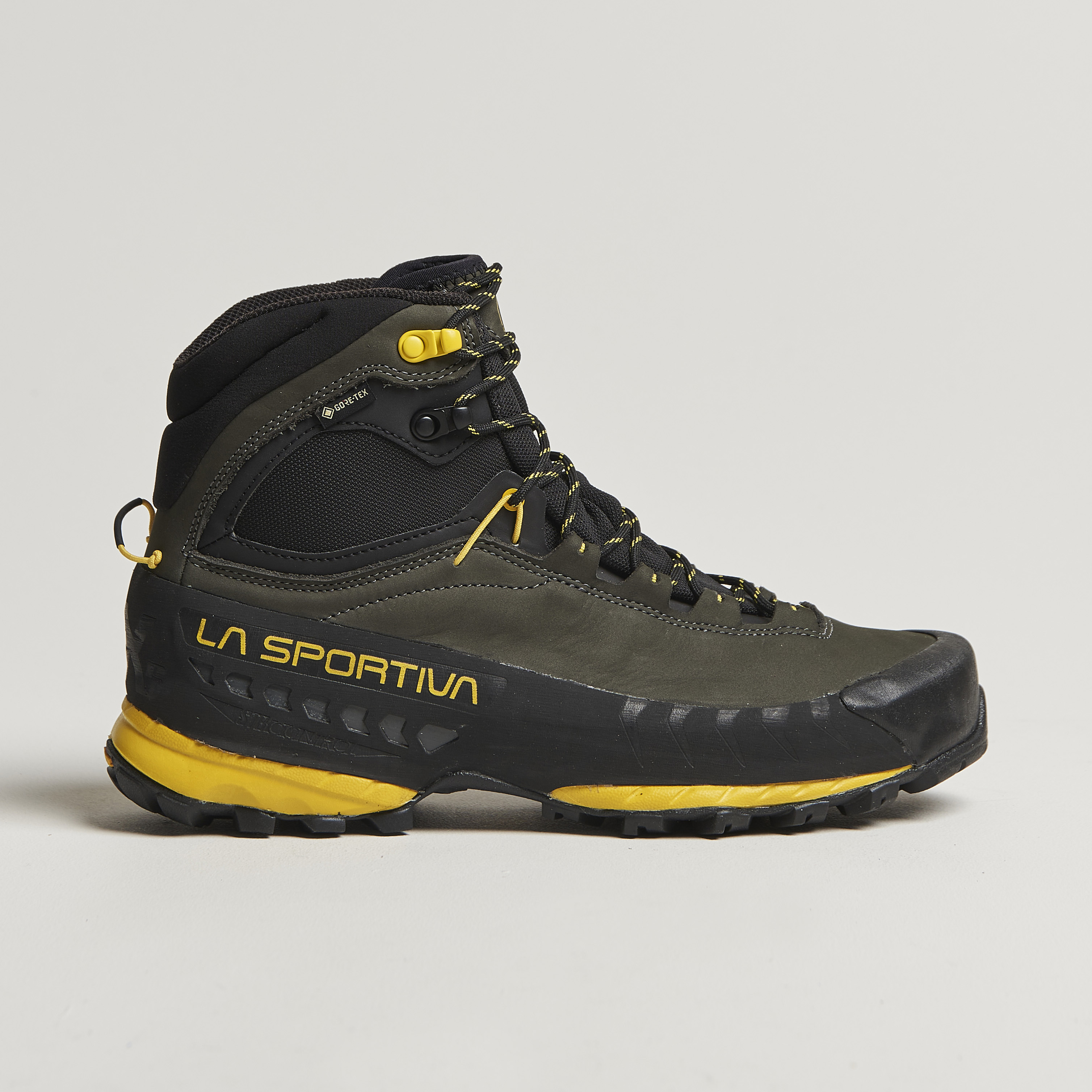 La Sportiva TX5 Mid GTX Hiking Boots Carbon/Yellow at CareOfCarl.com