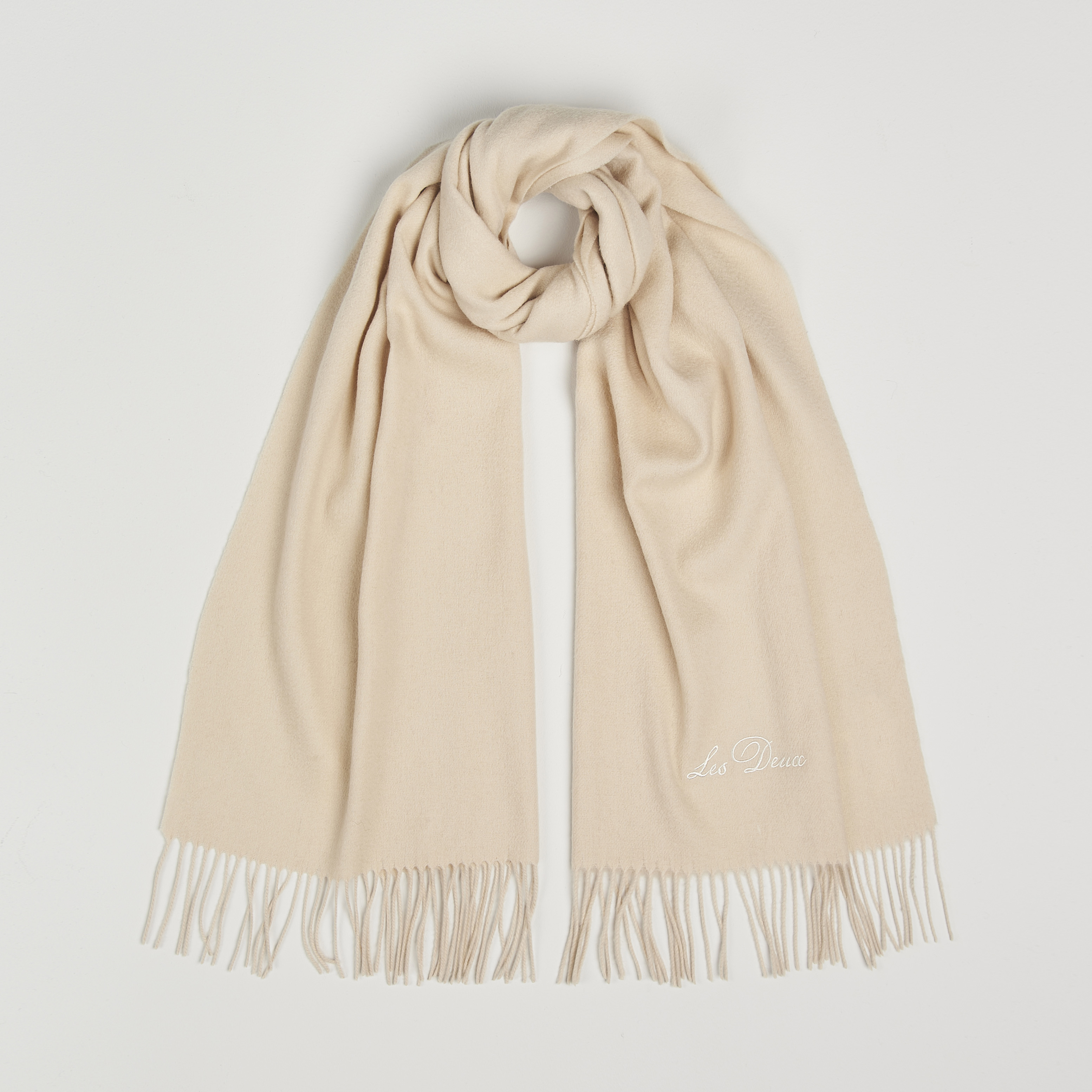 Les Deux Wayne Wool Scarf Ivory at CareOfCarl.com