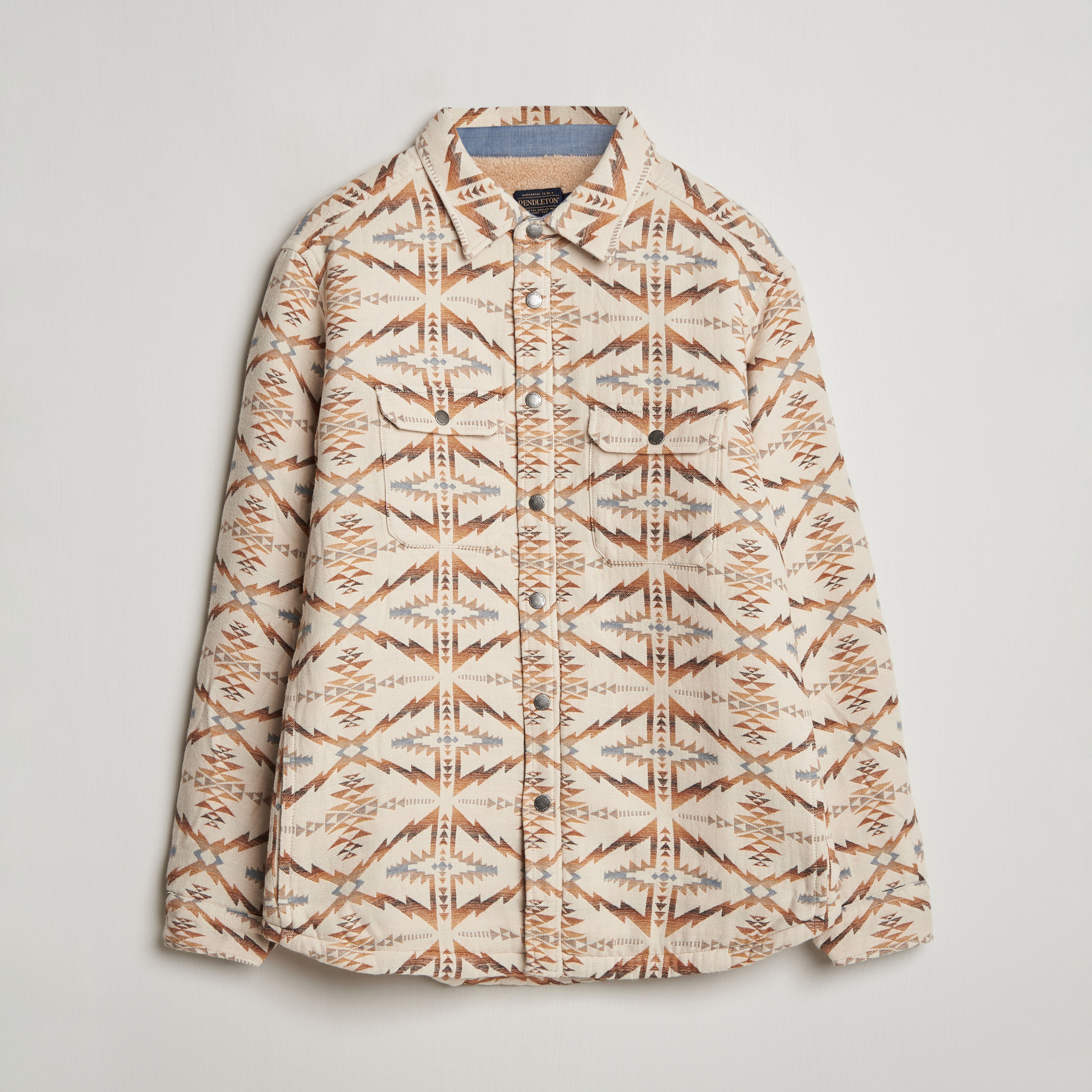 Pendleton Bay City Teddy Lined Shirt Jacket Trapper Peak at CareOfCarl.com