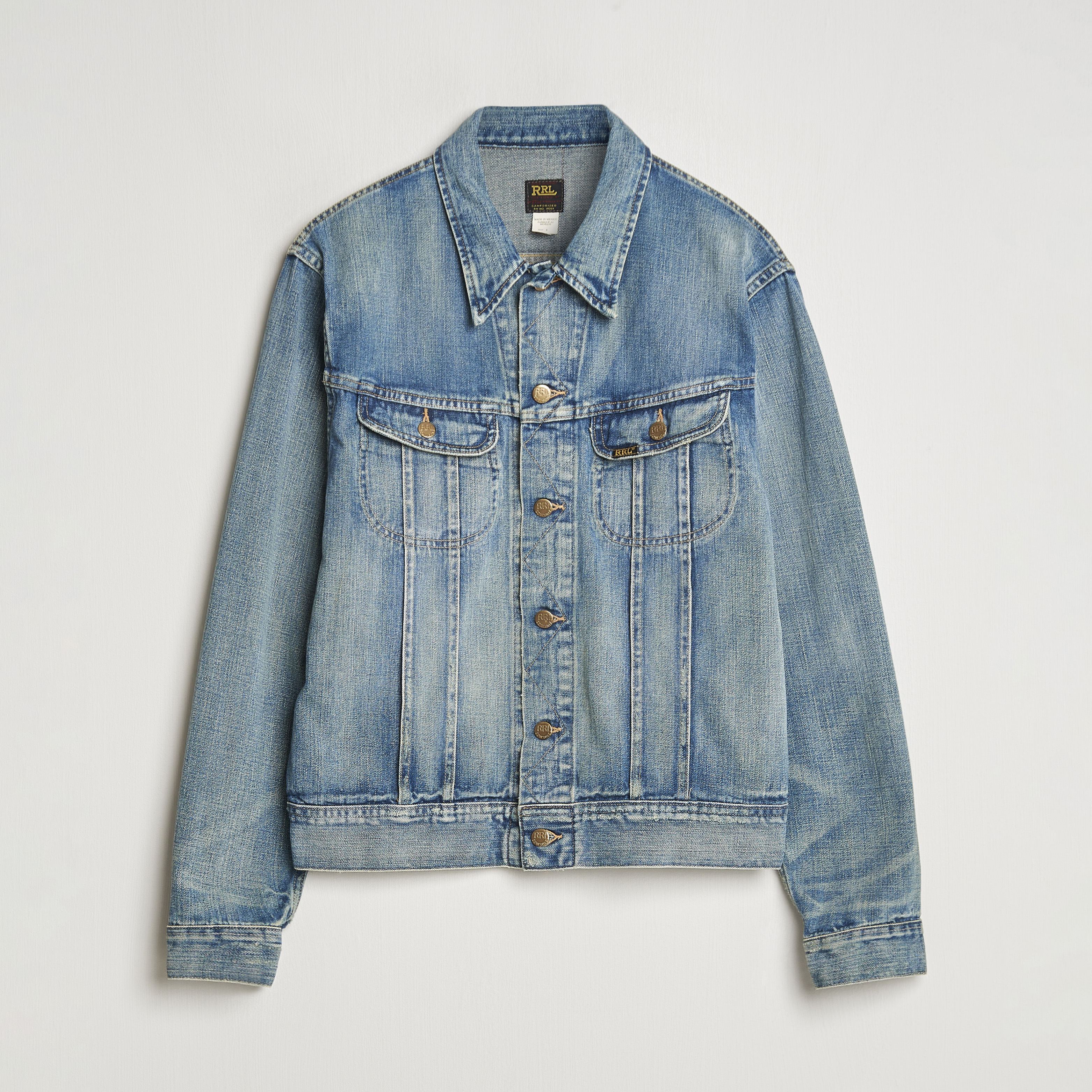 RRL Lot 271 Denim Jacket Leeland Wash at CareOfCarl.com