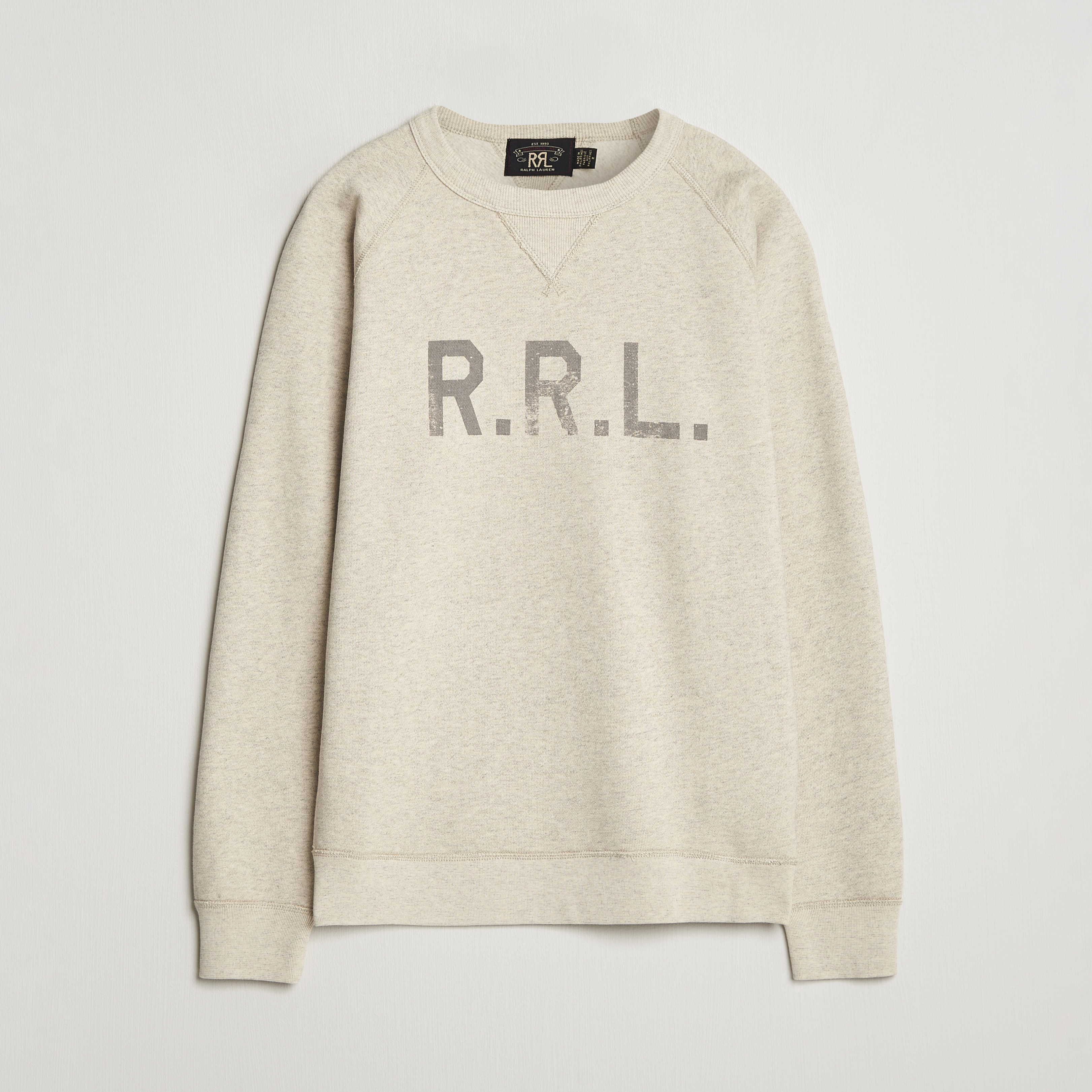 RRL Raglan Sleeve Sweatshirt Oatmeal Heather at CareOfCarl.com