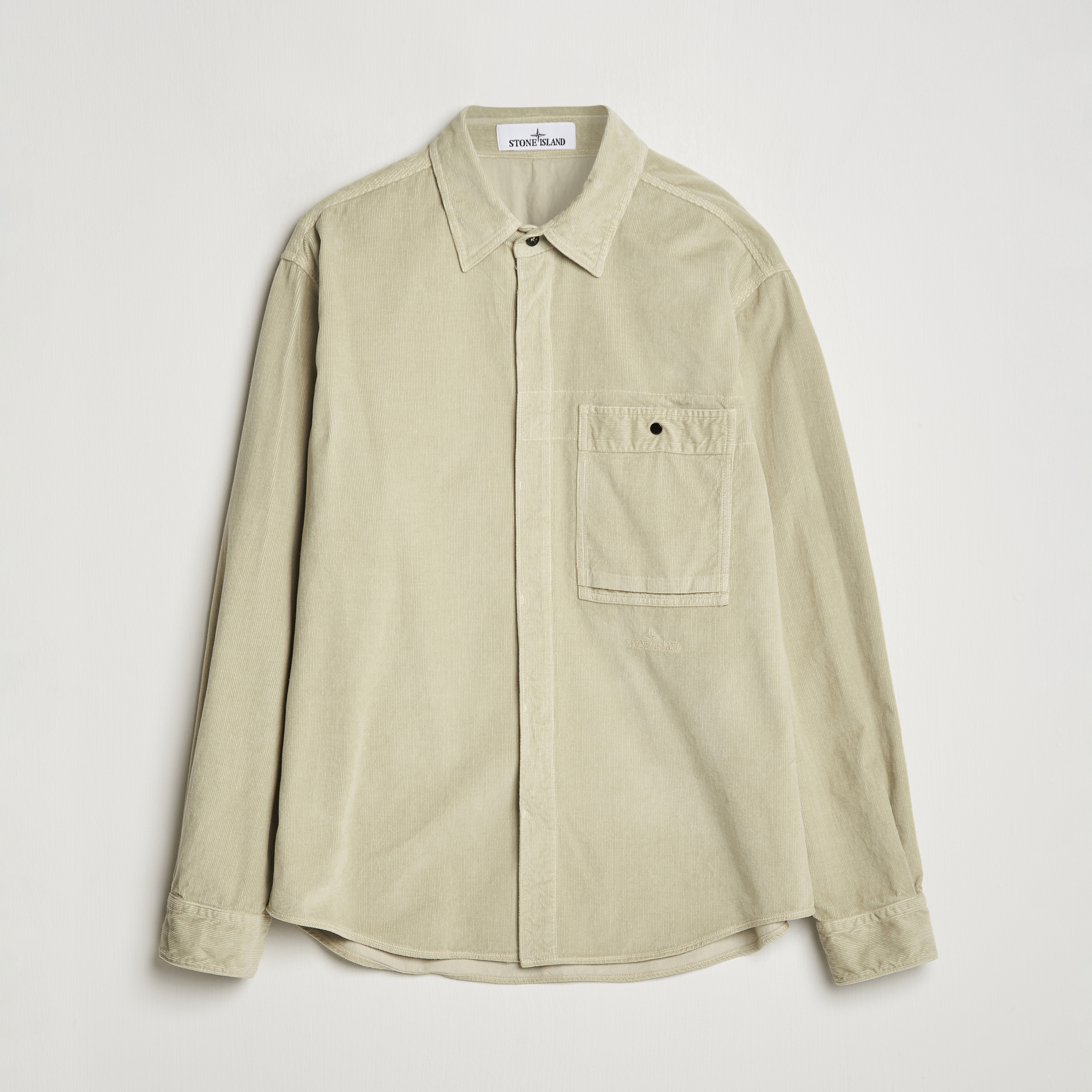 Stone Island Cotton Cord Overshirt Plaster at CareOfCarl.com