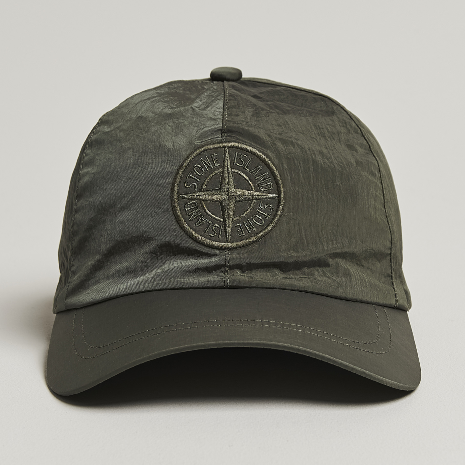 Stone Island Nylon Metal Logo Cap Musk at CareOfCarl.com