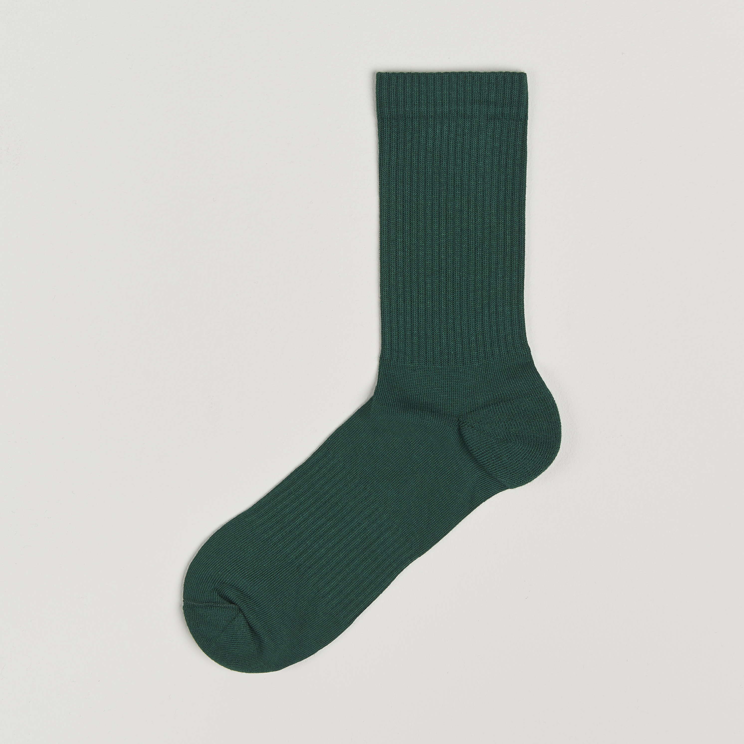 Sweyd Crew Cotton Socks Green at CareOfCarl.com