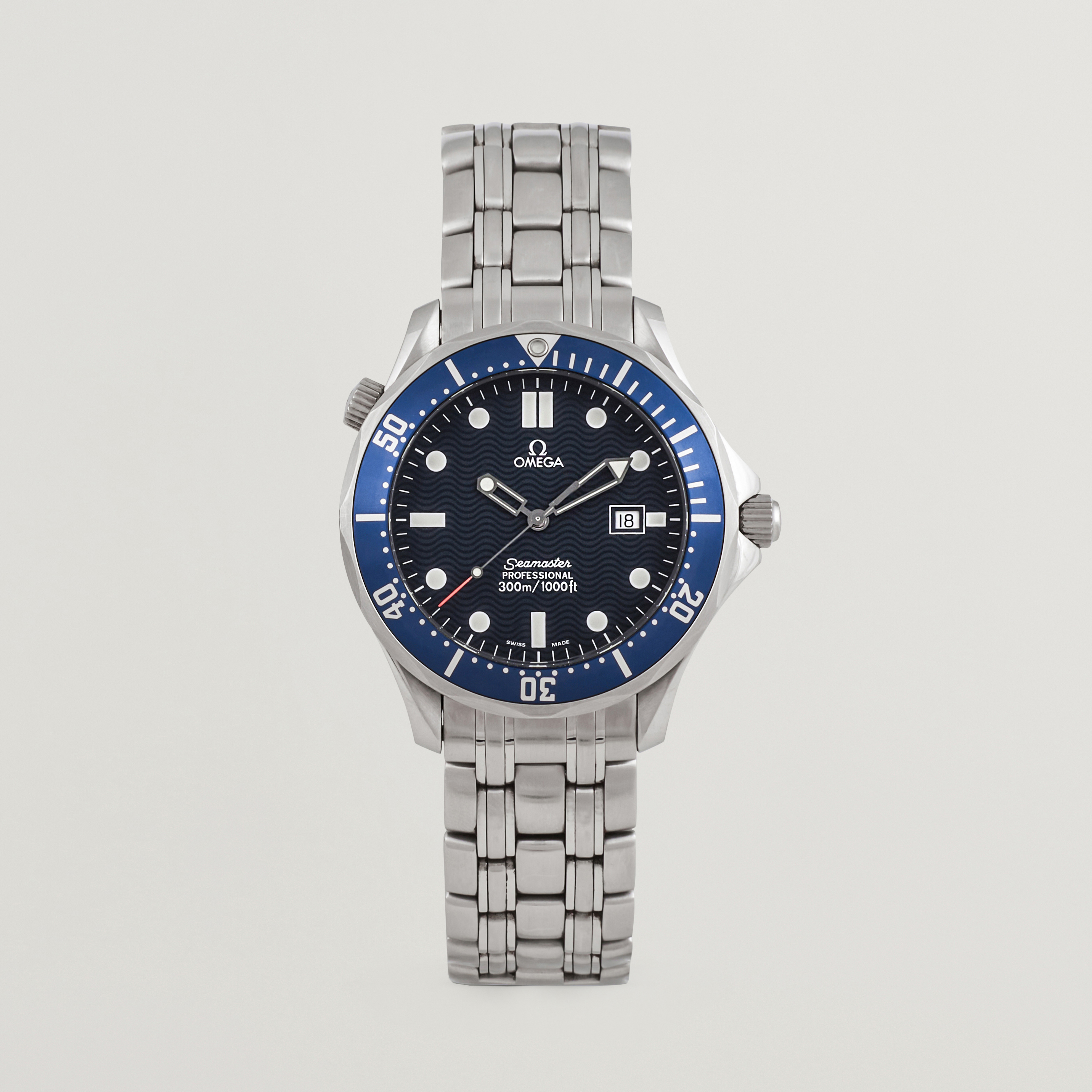 Omega Pre-Owned Semaster SMP 300 Silver at CareOfCarl.com
