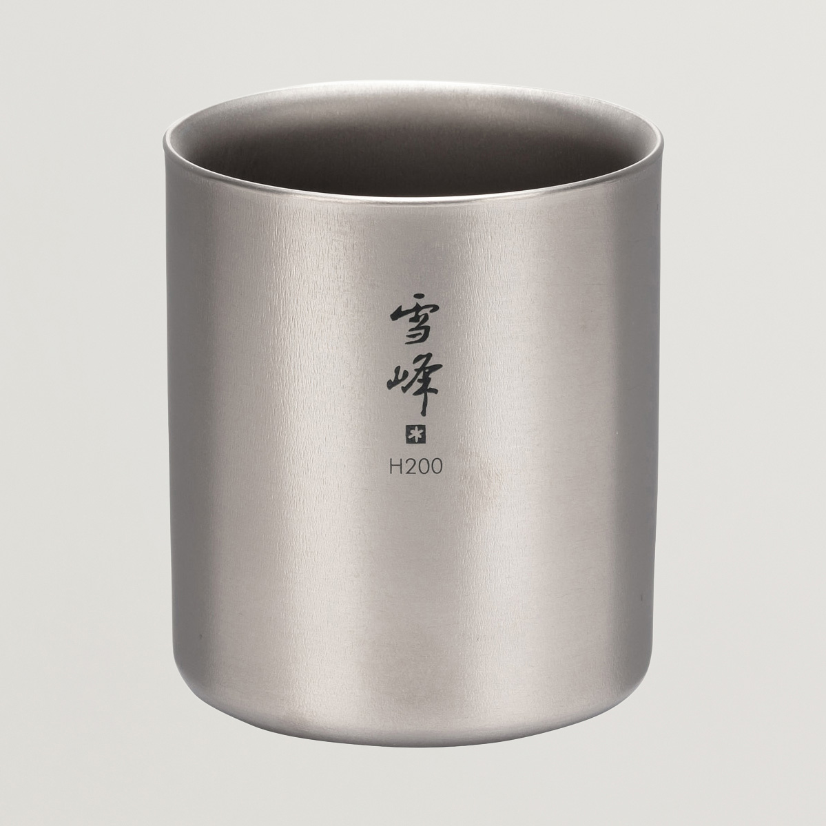 Snow Peak Double Wall Stacking Mug 200 Titanium at CareOfCarl.com