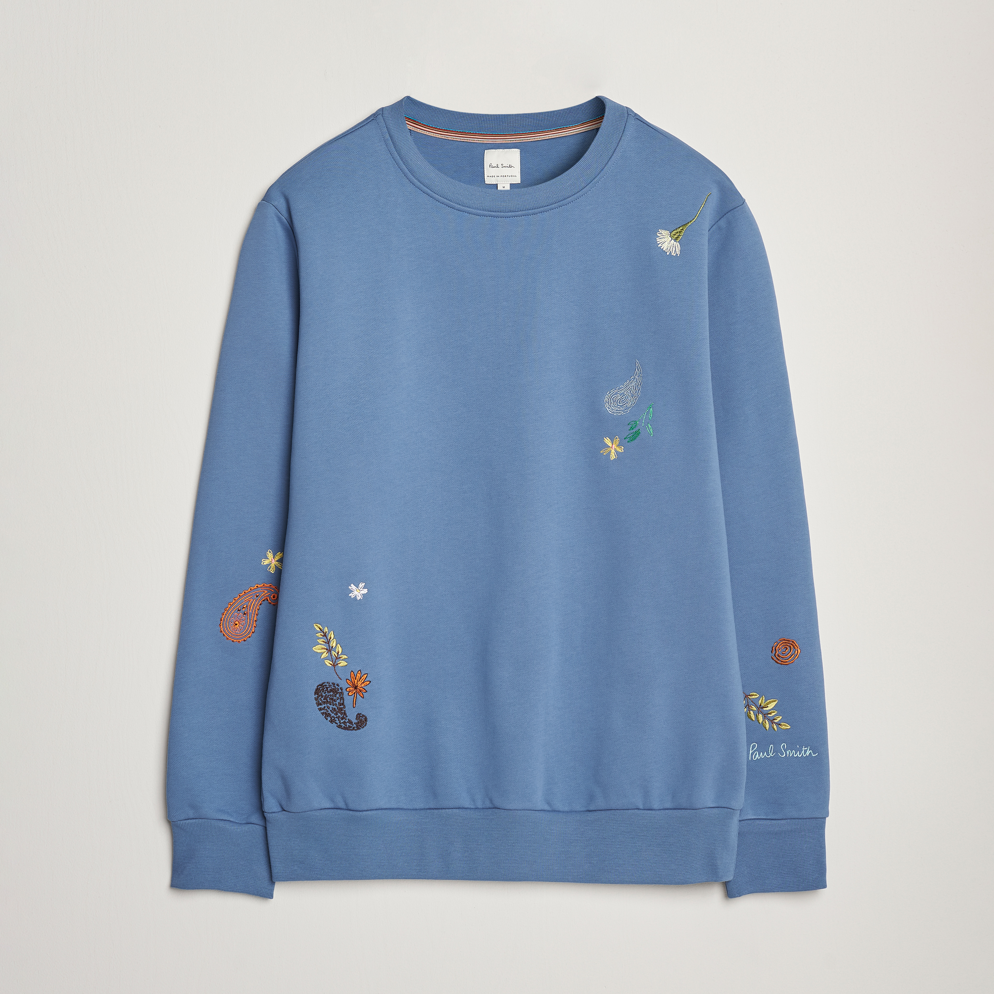 Paul Smith Embroidered Sweatshirt Blue at CareOfCarl.com