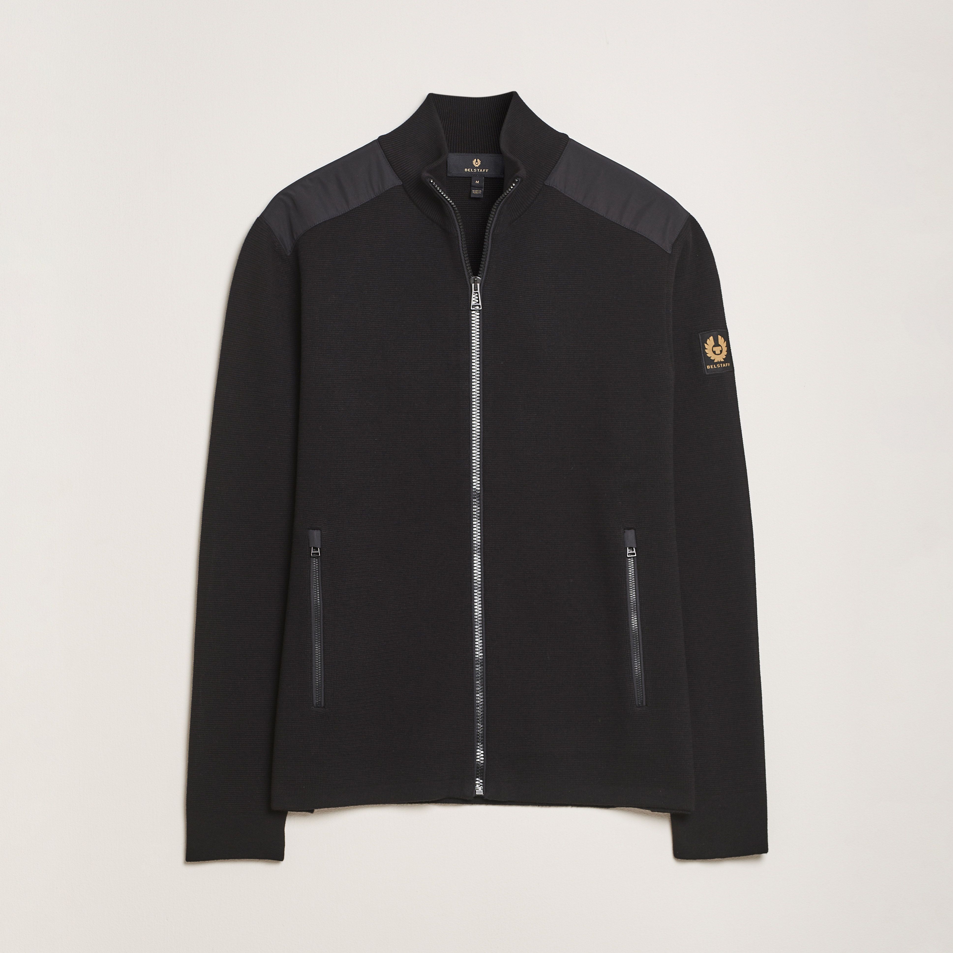 Belstaff Verge Zip Cardigan BLACK at CareOfCarl.com