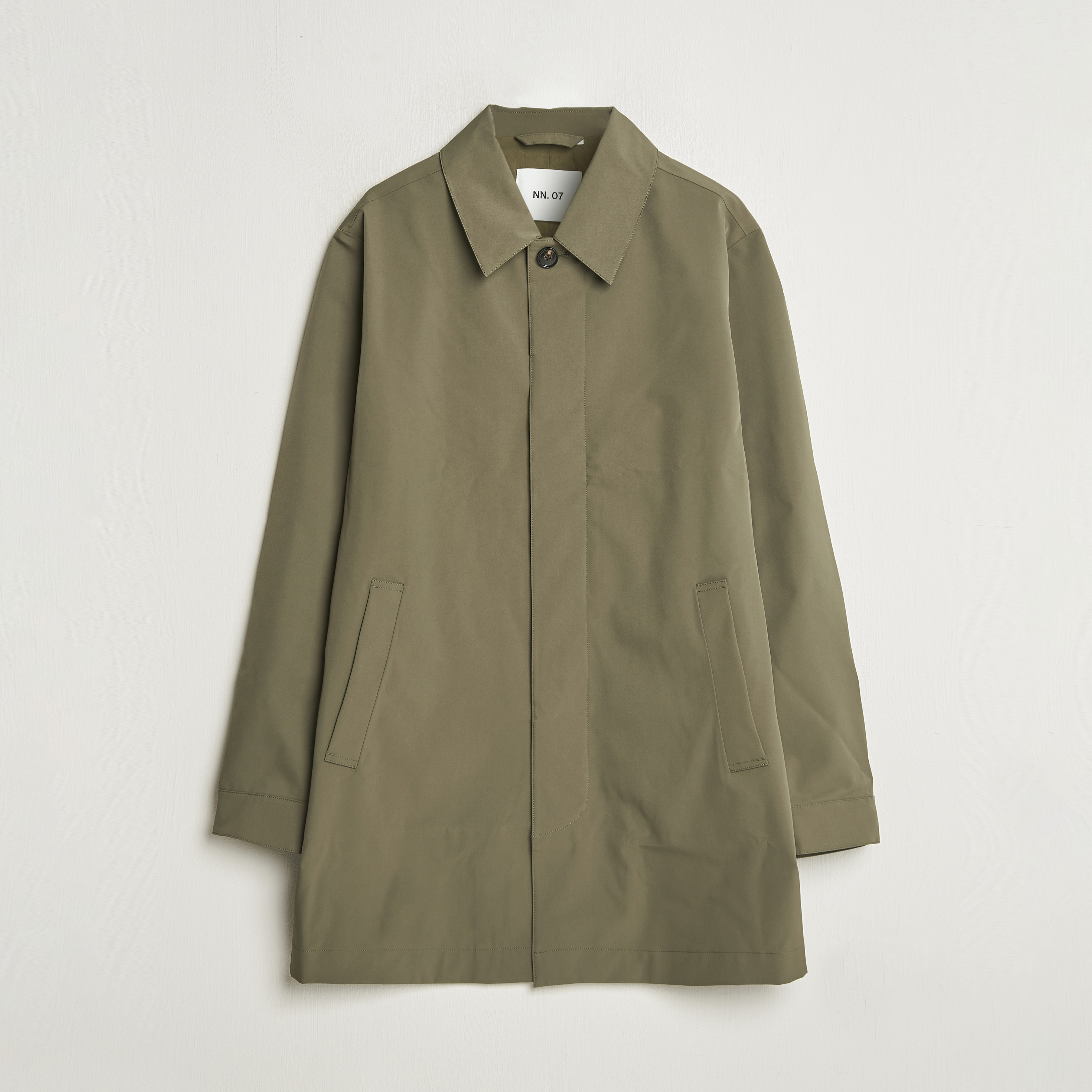 NN07 Kim Waterproof Car Coat Capers Green at CareOfCarl.com