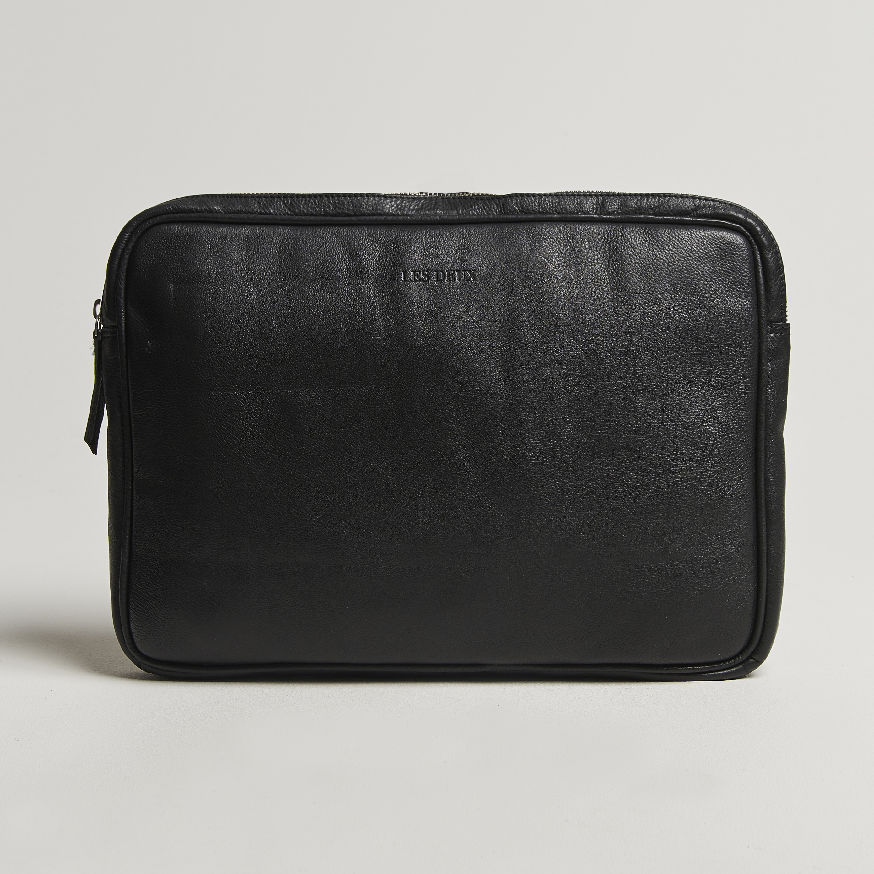 Les Deux Leather Laptop Sleeve Black at CareOfCarl.com