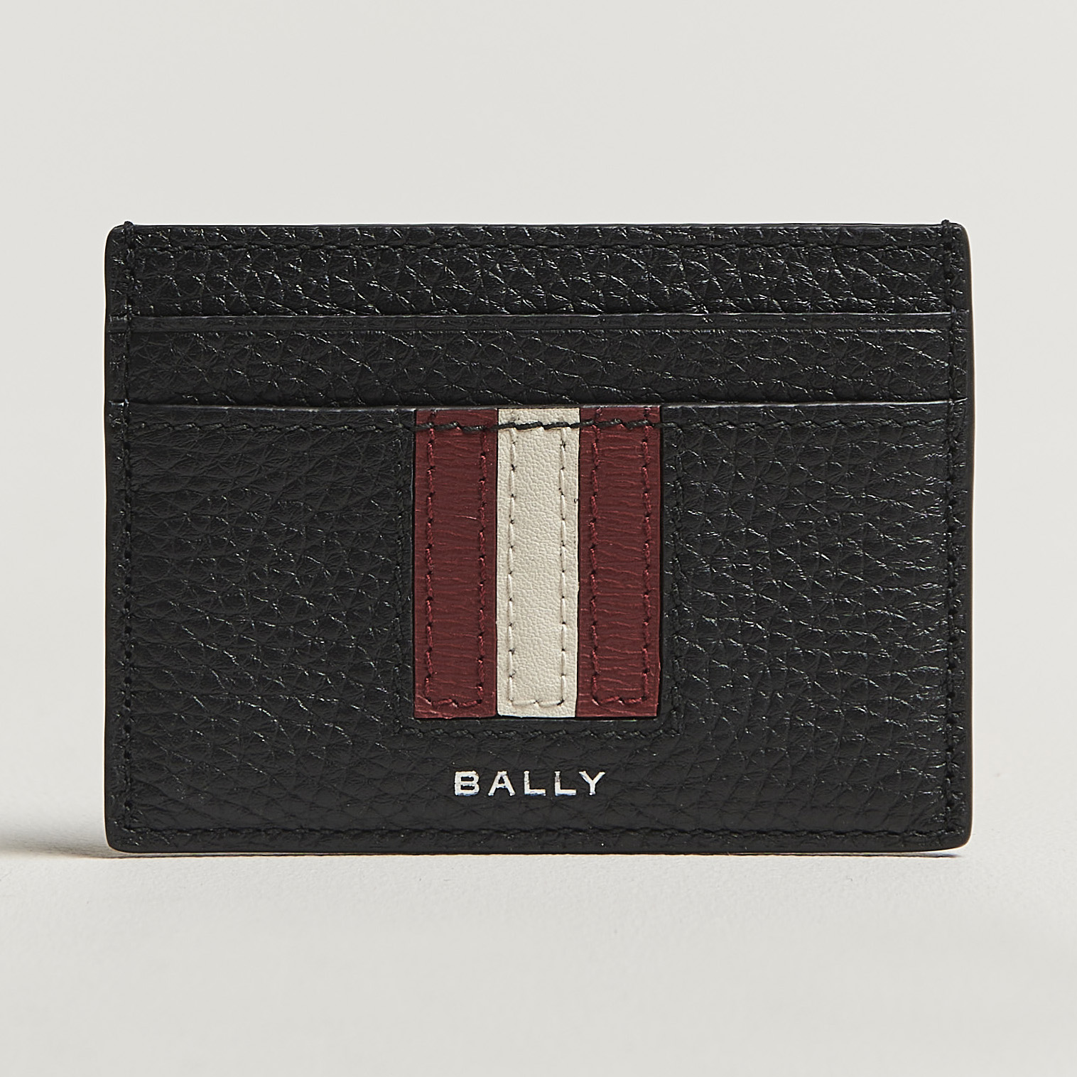 Bally RBN Leather Card Case Black at CareOfCarl.com