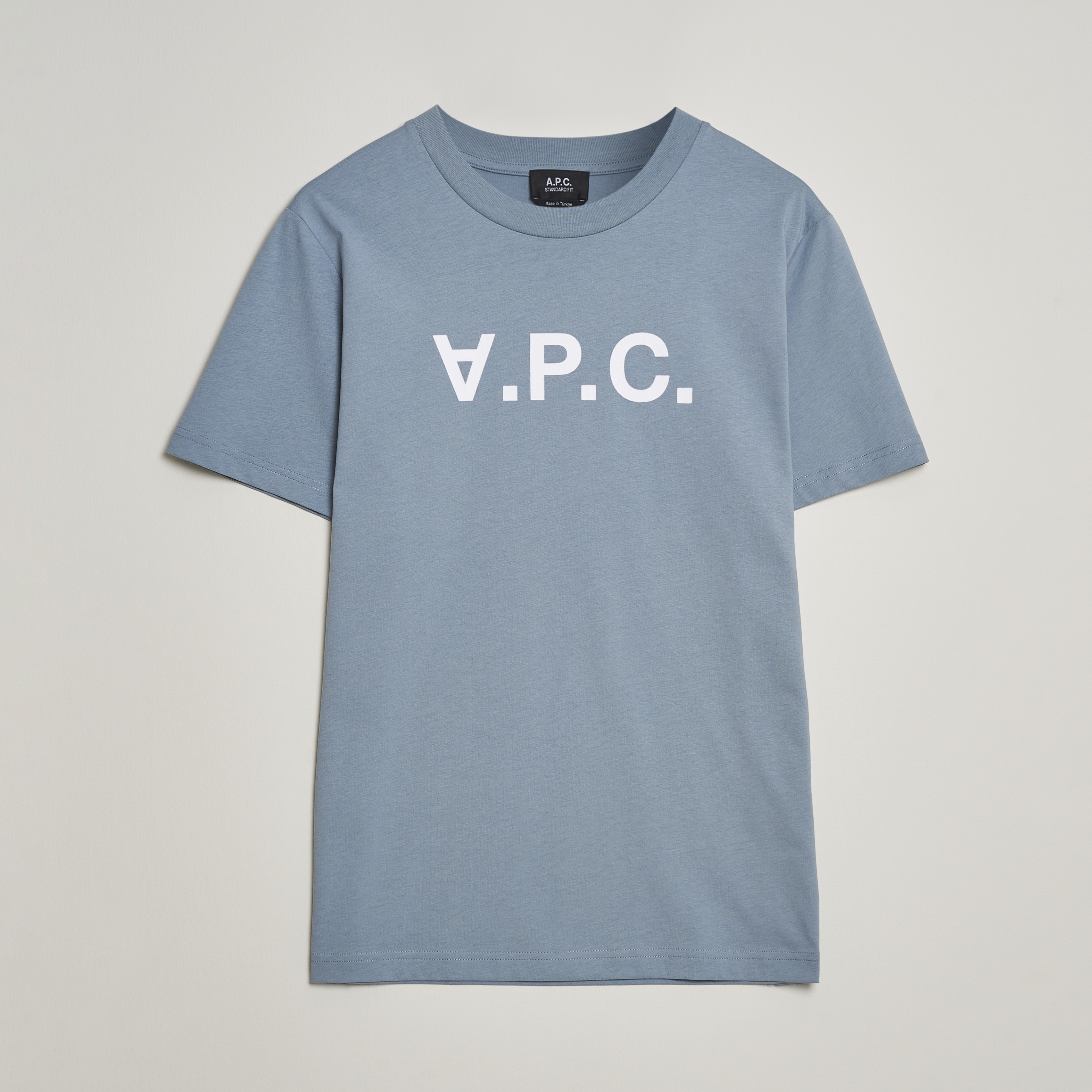 A.P.C. VPC T-Shirt Bleu Gris at CareOfCarl.com
