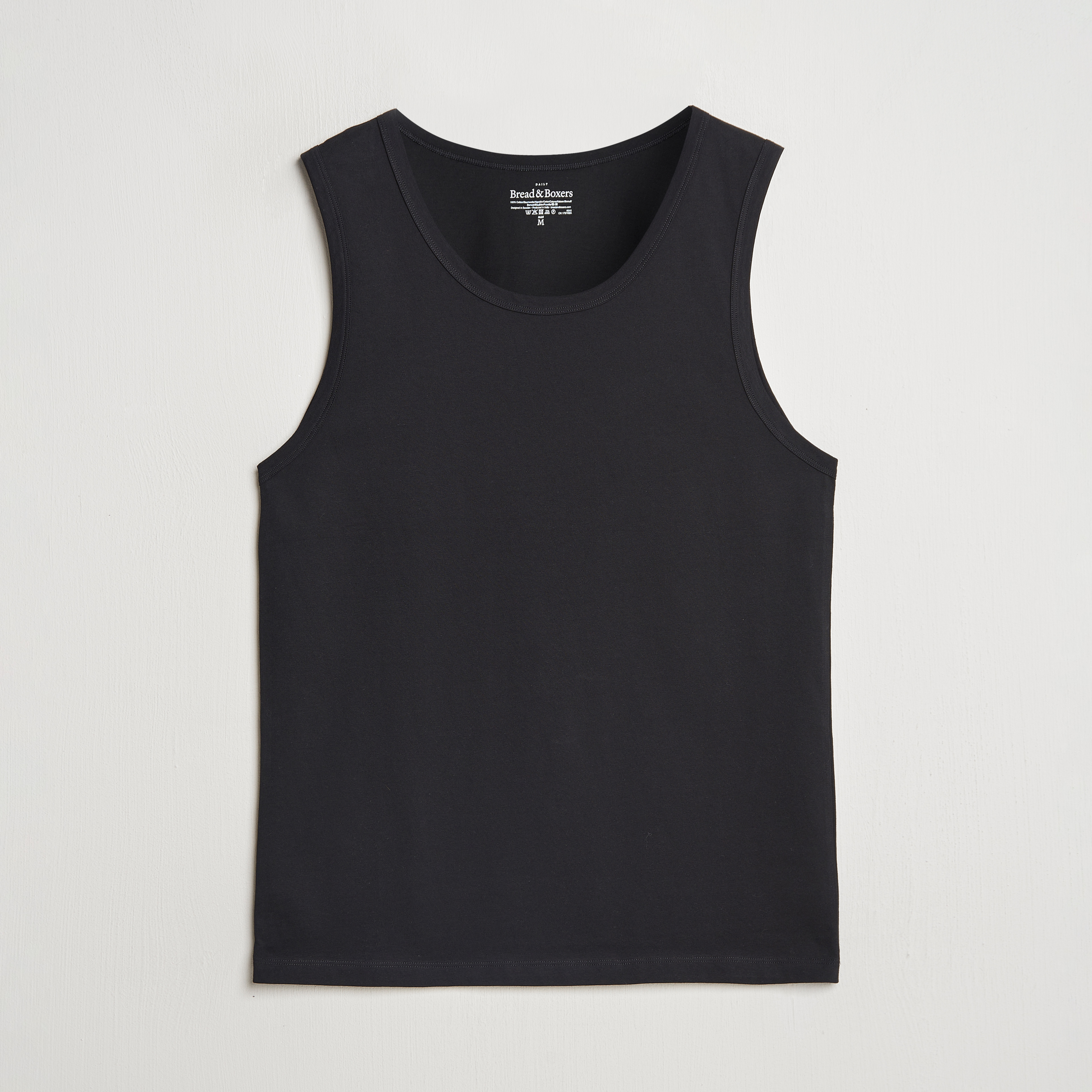 Bread & Boxers Relaxed Tank Top Black at CareOfCarl.com