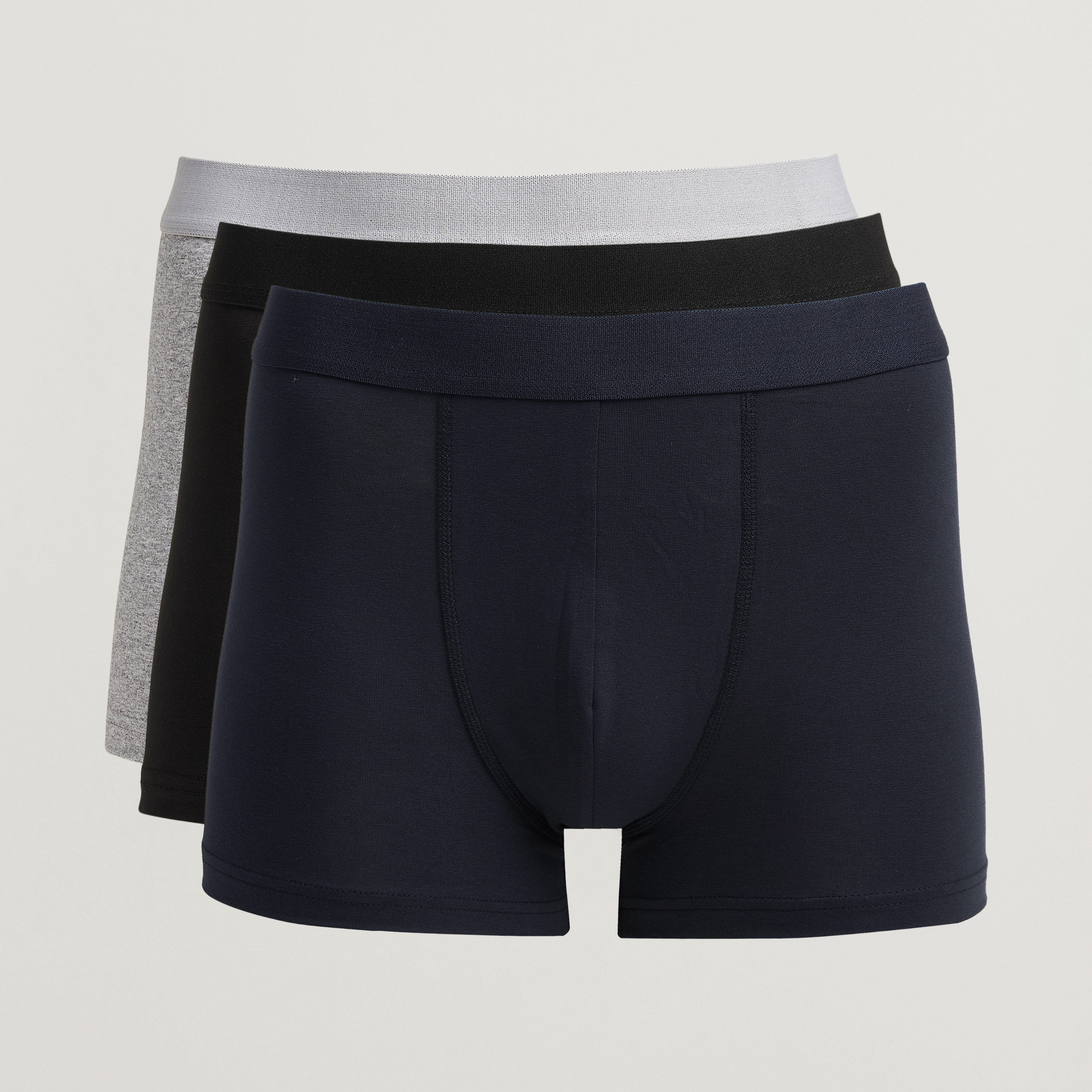 Bread & Boxers 3-Pack Boxer Brief Grey/Navy/Black at CareOfCarl.com