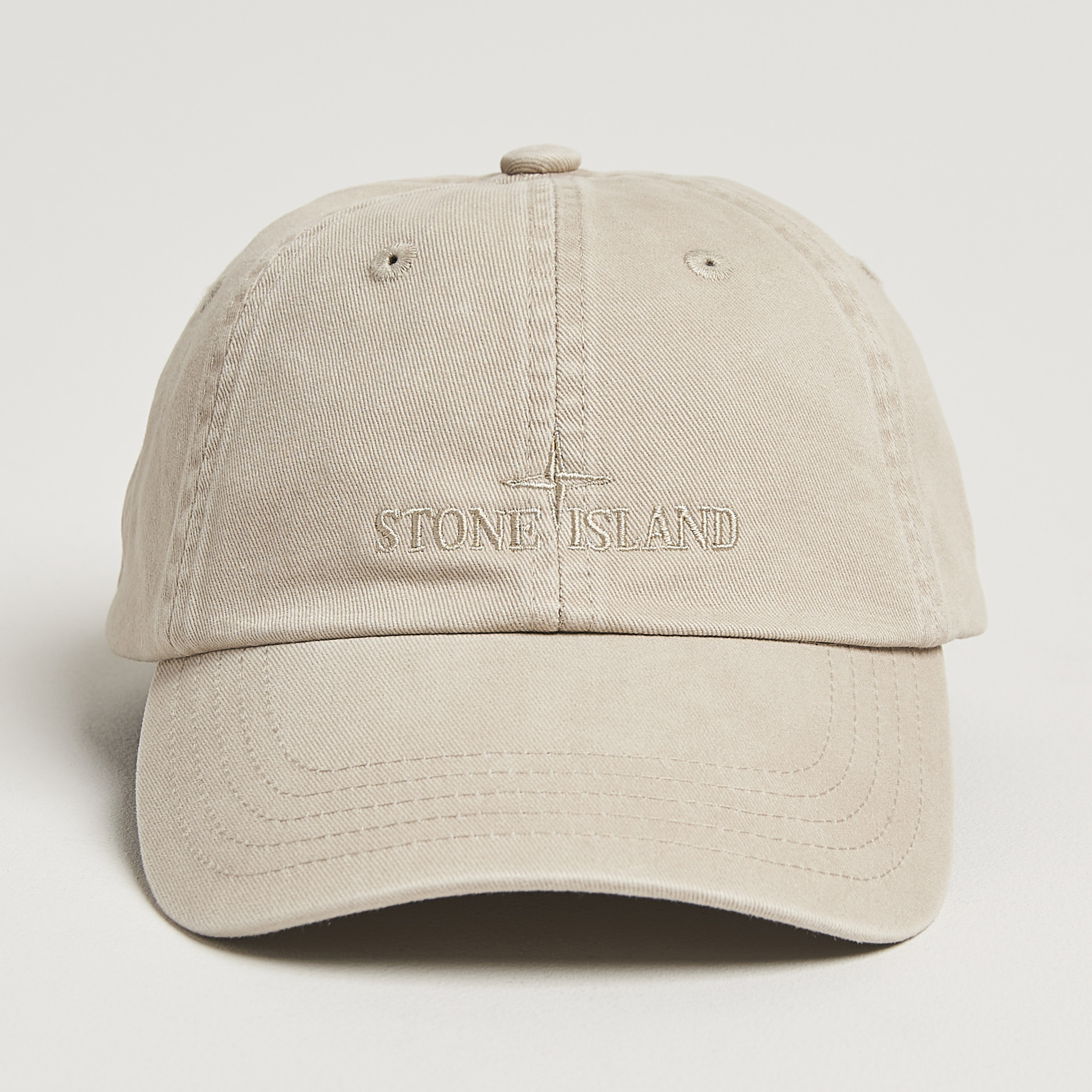 Stone Island Cotton Gabardine Cap Desert at CareOfCarl.com